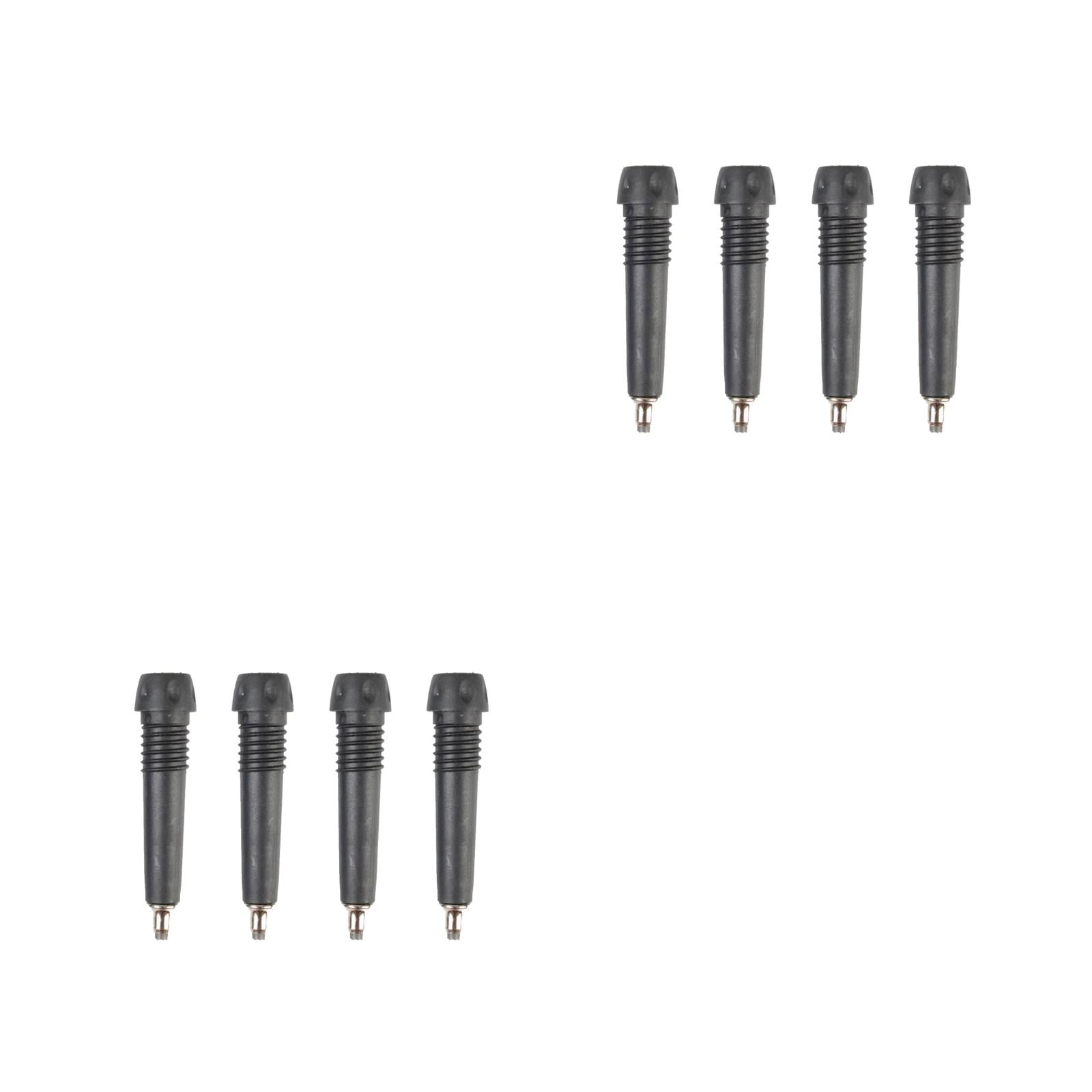 HOMEMAXS 8 pcs Replacement Rubber Tips Set Tungsten Rod Tip for Trekking Poles Heavy Duty ...