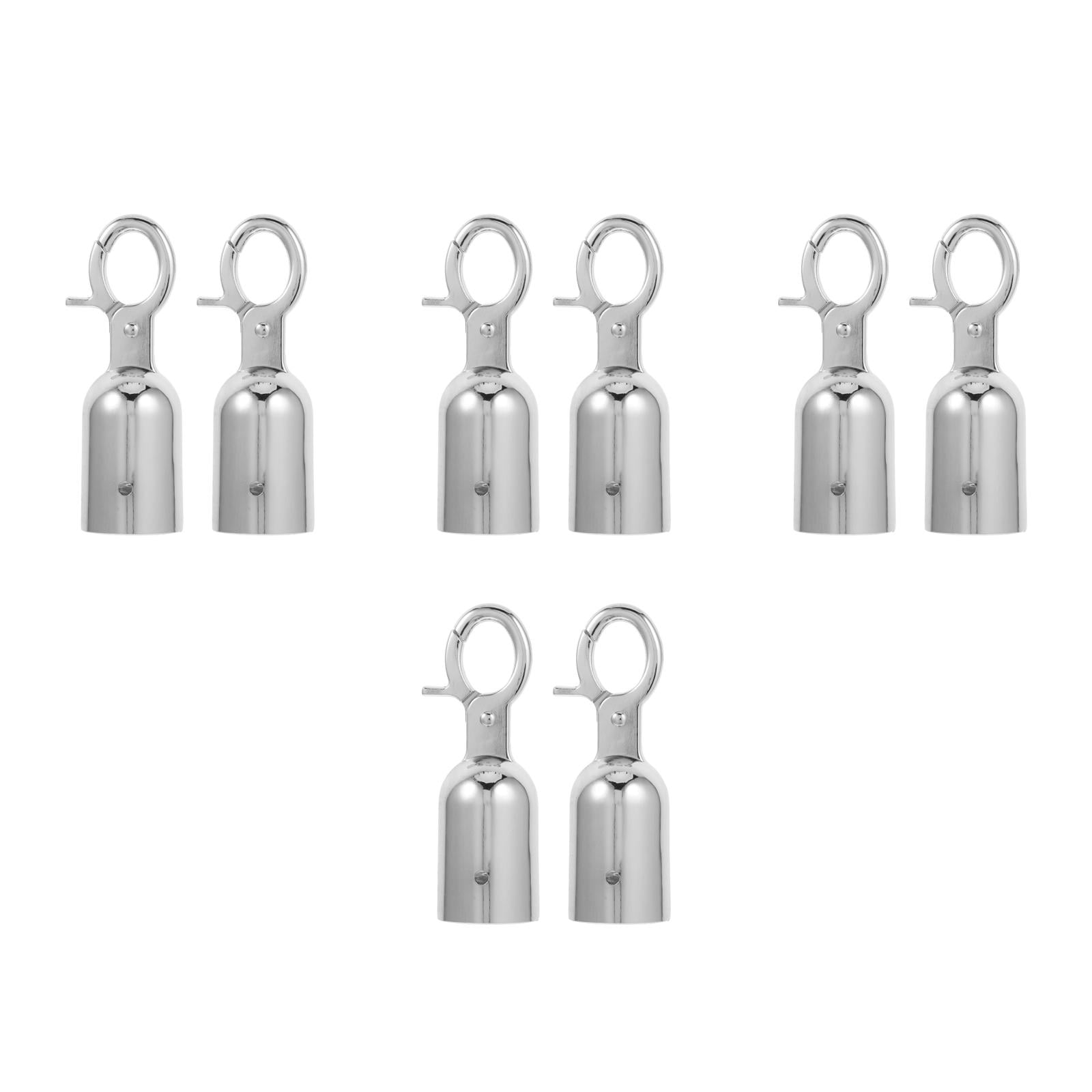 HOMEMAXS 8 pcs Rope End Stoppers Snap Hook Decking Rope Fittings ...