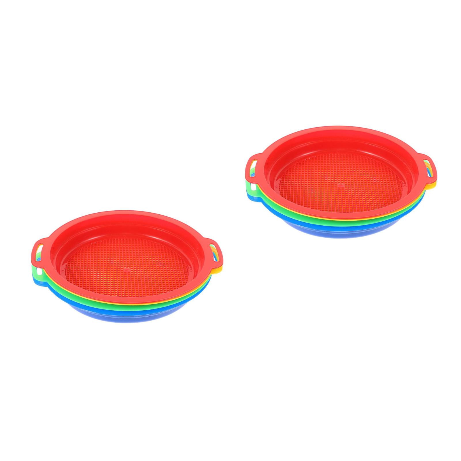 HOMEMAXS 8 pcs Sand Sifter Sieves For Kids Beach Sand Toys Plastic Sand ...