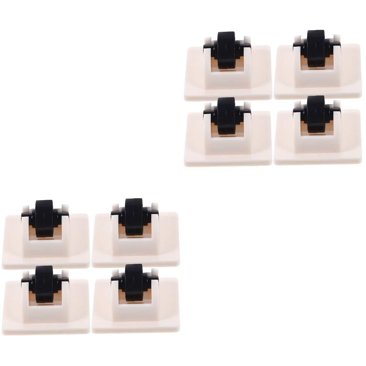 HOMEMAXS 8 pcs Small Caster Wheels Non Swivel Wheels Adhesive Caster ...