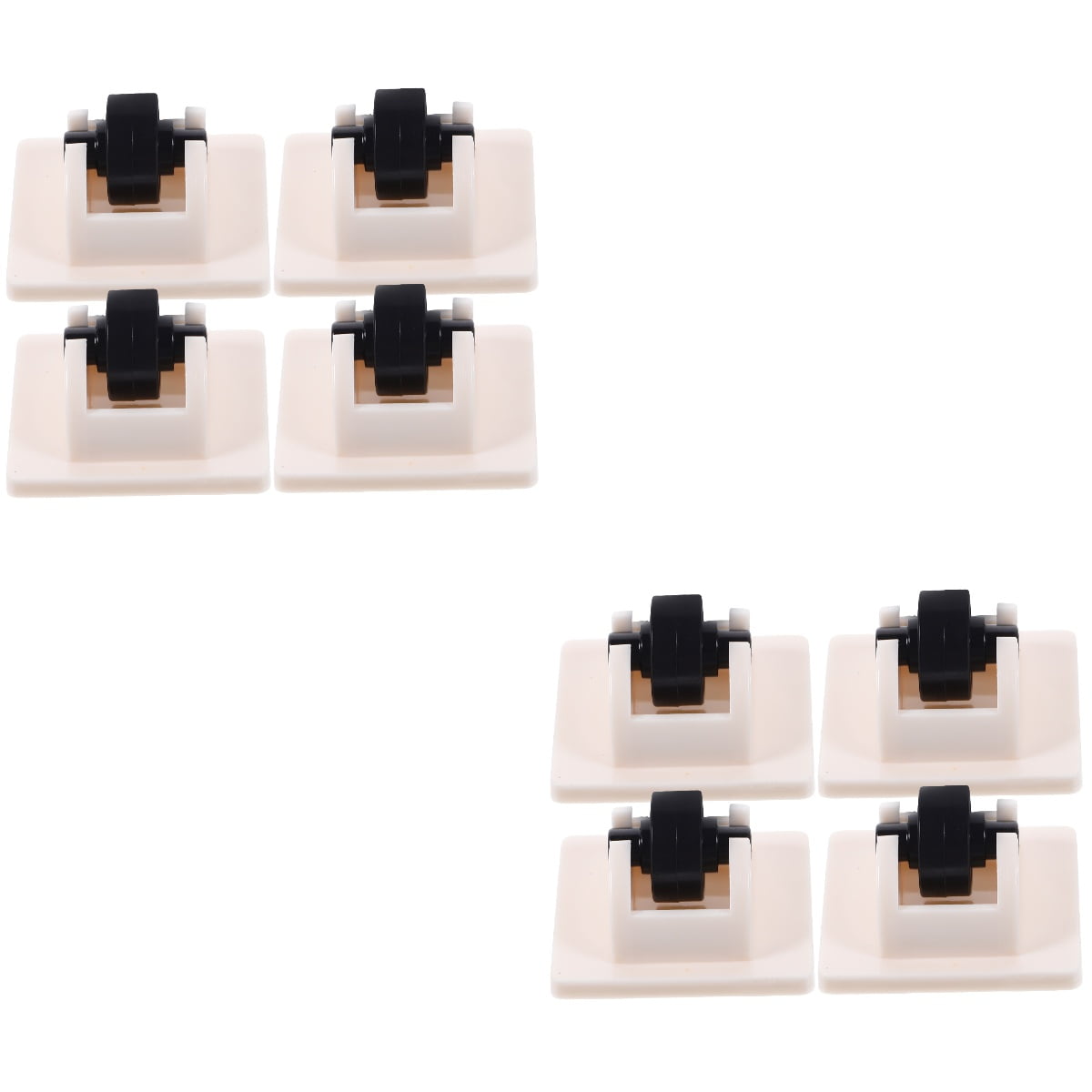 HOMEMAXS 8 pcs Small Caster Wheels Non Swivel Wheels Adhesive Caster ...