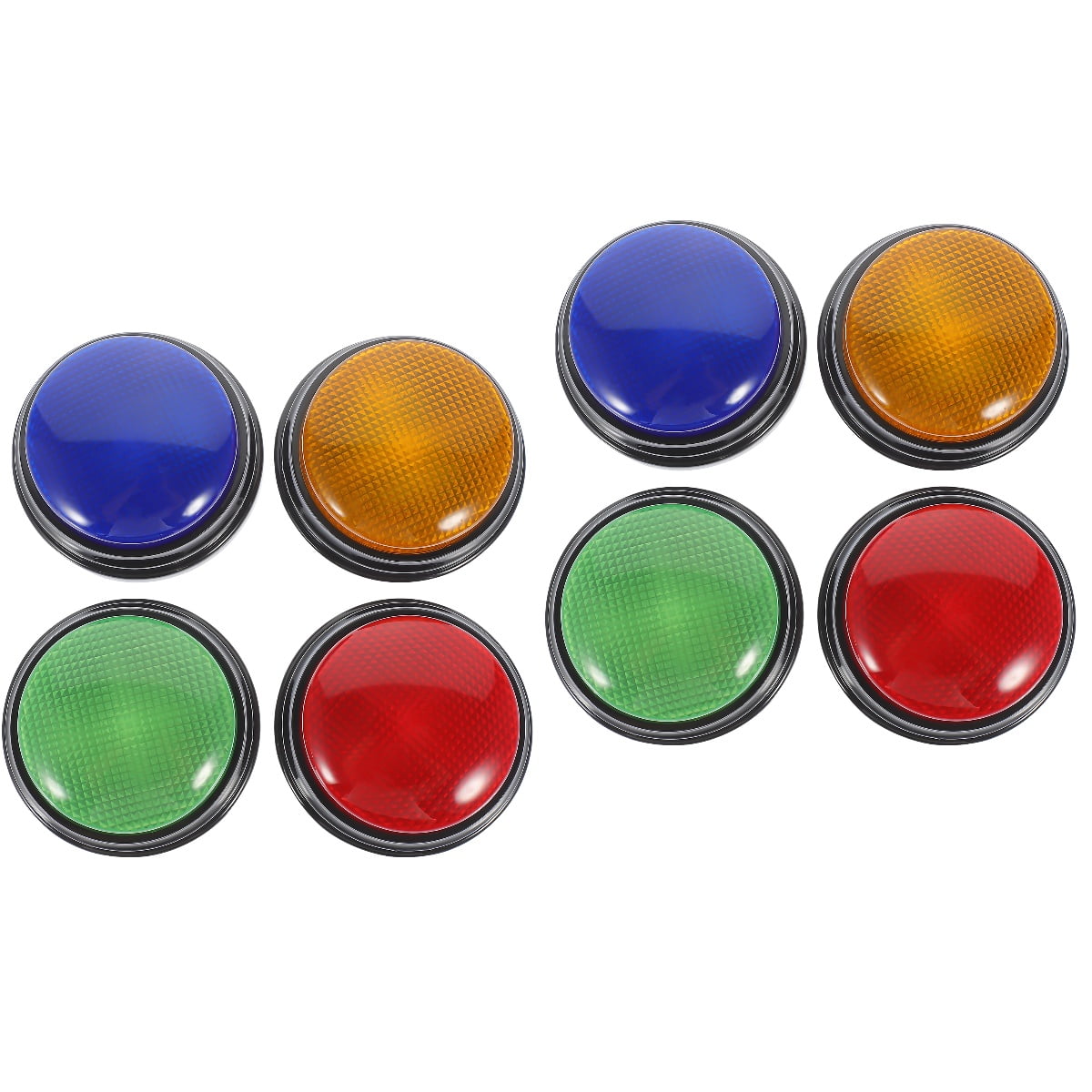 HOMEMAXS 8 pcs Sound Button Party Game Answer Buzzer Button with Light ...