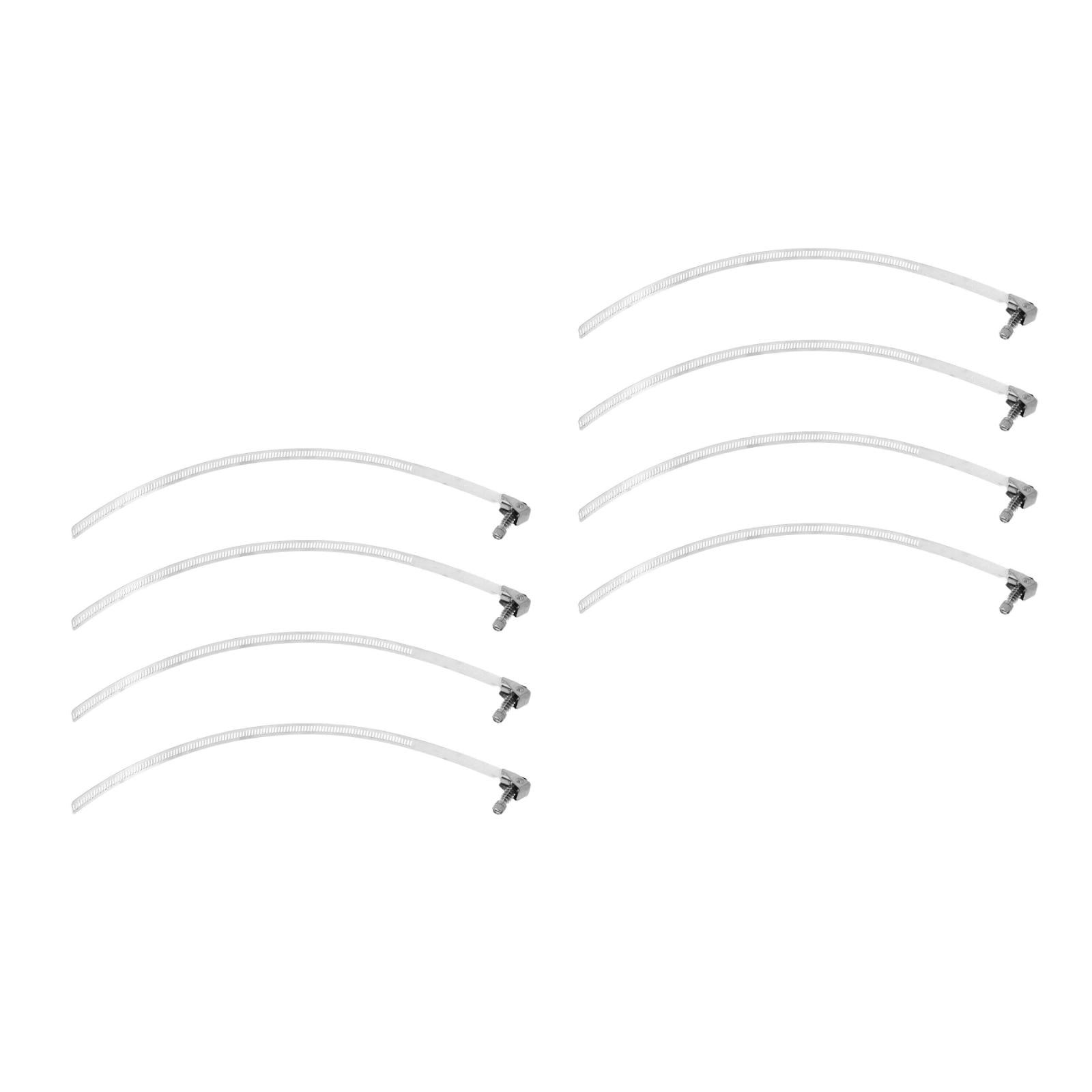 HOMEMAXS 8 pcs Stainless Steel Hose Clamps For Automotive And Plumbing ...