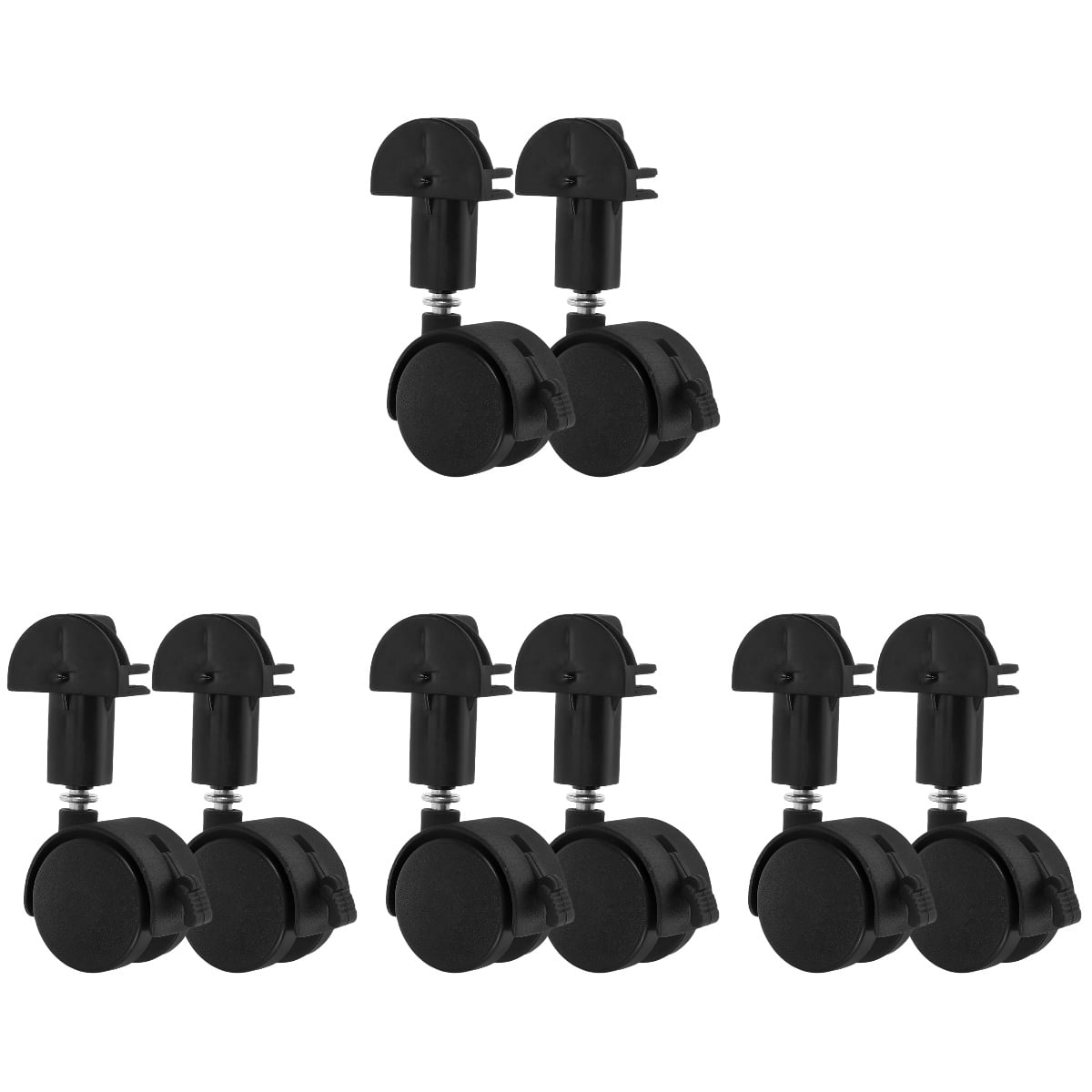 HOMEMAXS 8 pcs Stem Casters Wheels Replacement Wheels Caster Wheels for ...