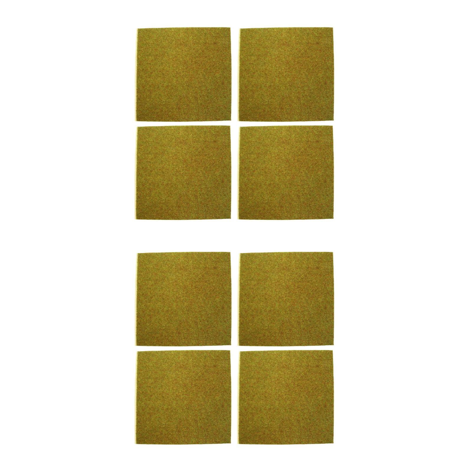 HOMEMAXS 8 pcs Sturdy Nylon Lawn Mat For Sand Table Artificial Grass ...