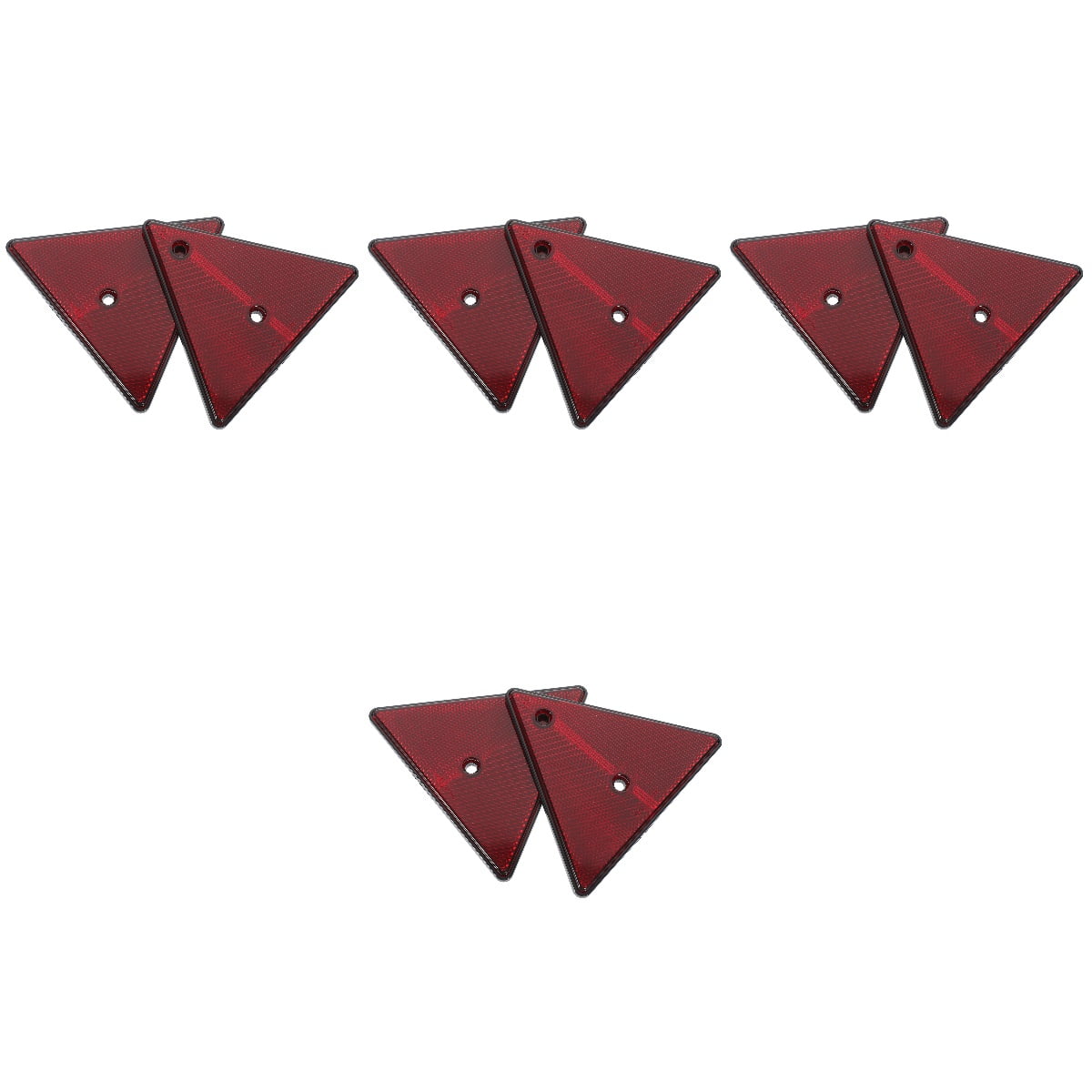 8 pcs Triangle Emergency Warning Signs Safety Road Car Sign Reflective ...