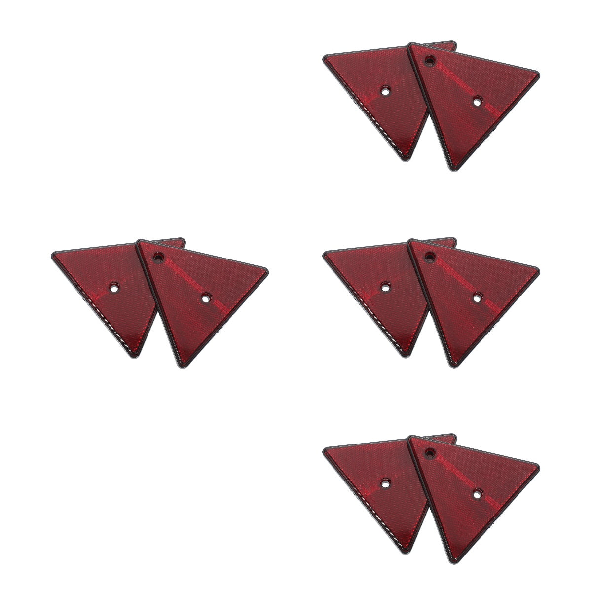 HOMEMAXS 8 pcs Triangle Warning Signs Car Reflective Road Safety Sign ...