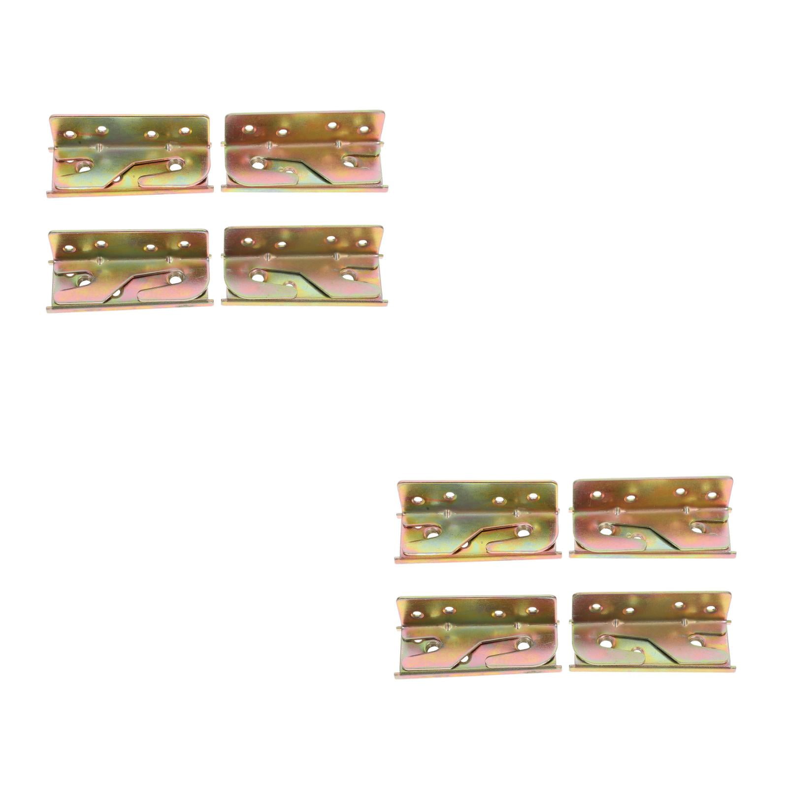 HOMEMAXS 8 pcs Universal Headboard Brackets Bed Frame Adapter Bed Rail ...