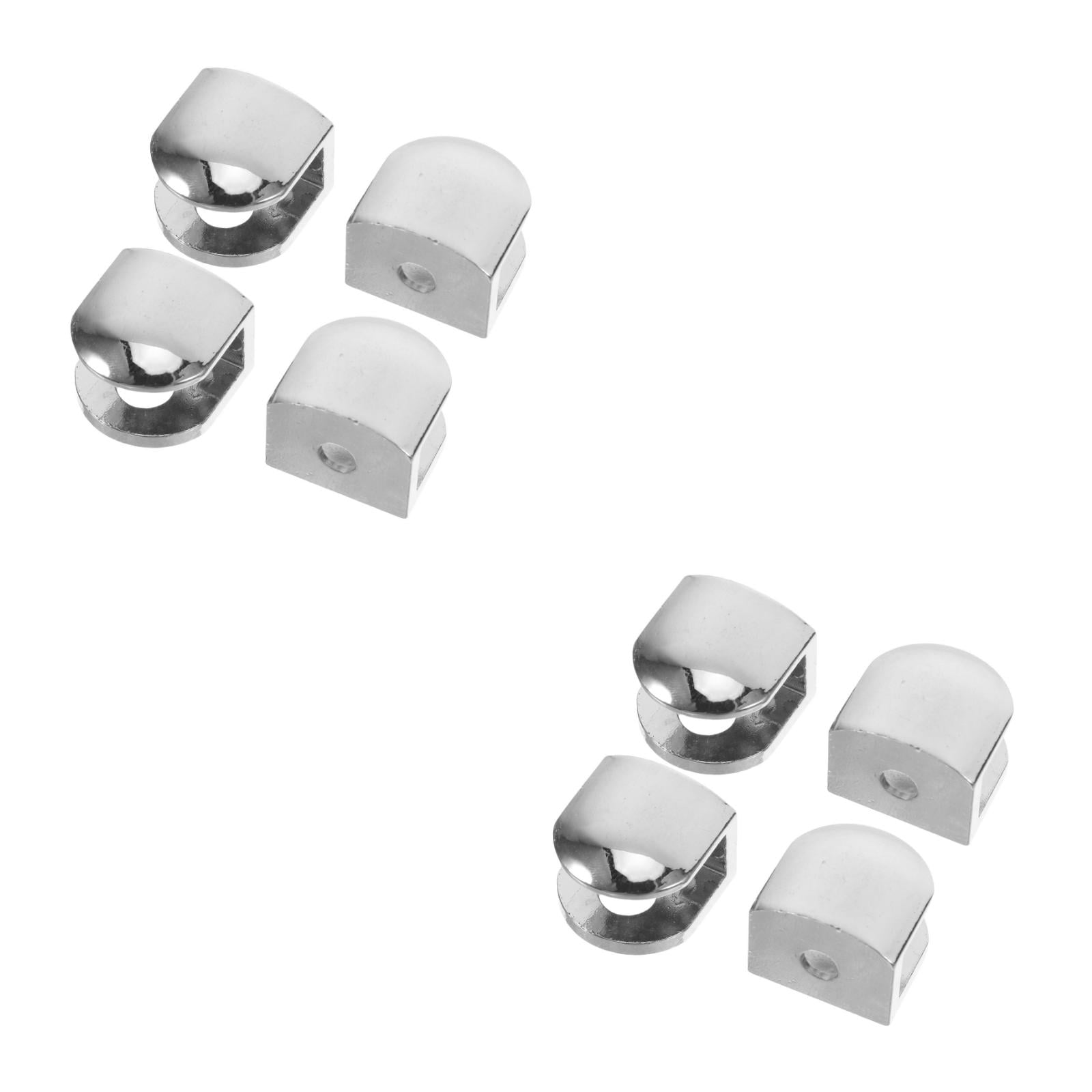 HOMEMAXS 8 pcs Zinc Alloy metal Shelf Brackets Adjustable metal Clamps ...