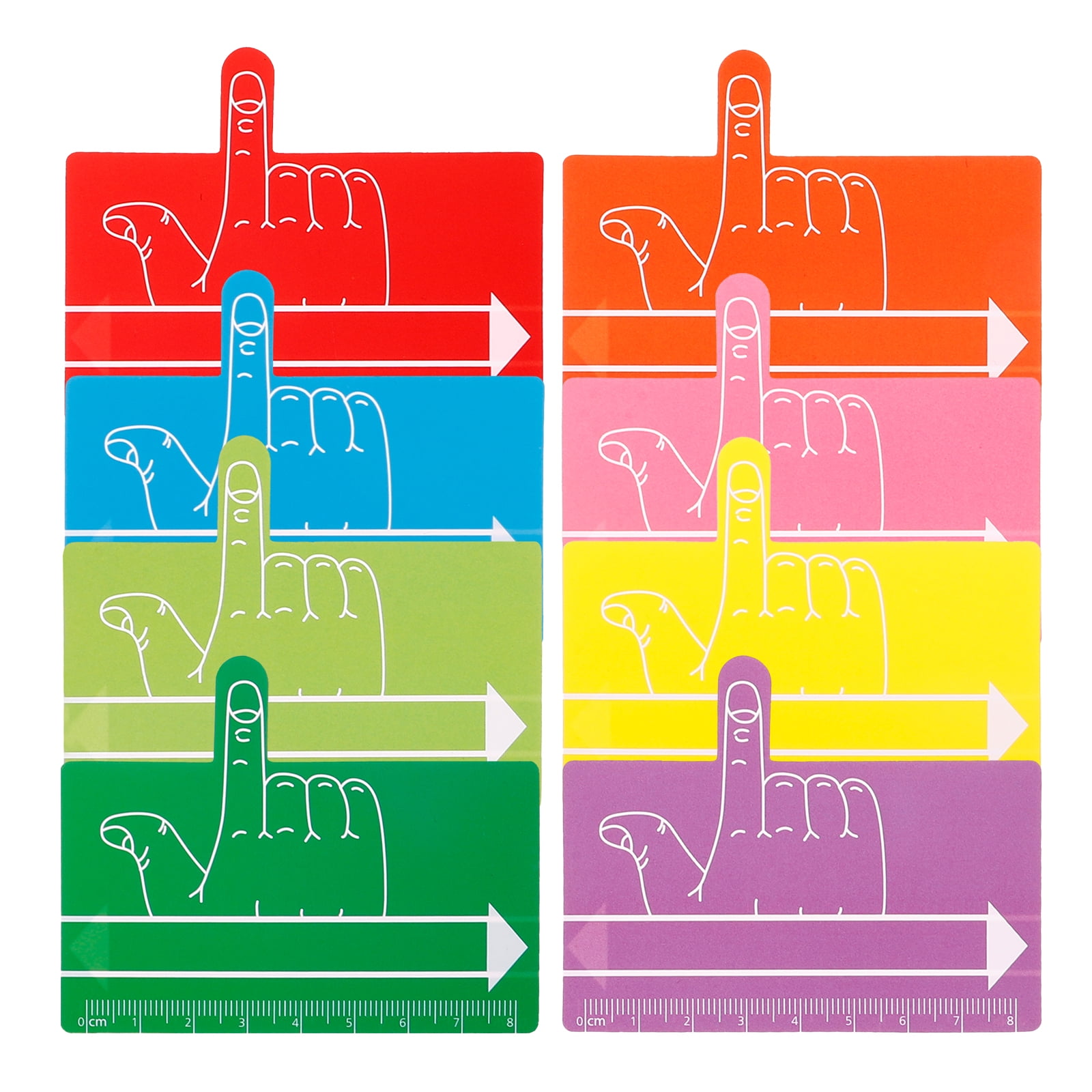 HOMEMAXS 80 Pcs Colorful Guided Reading Strips Dyslexia Tools Kids ...