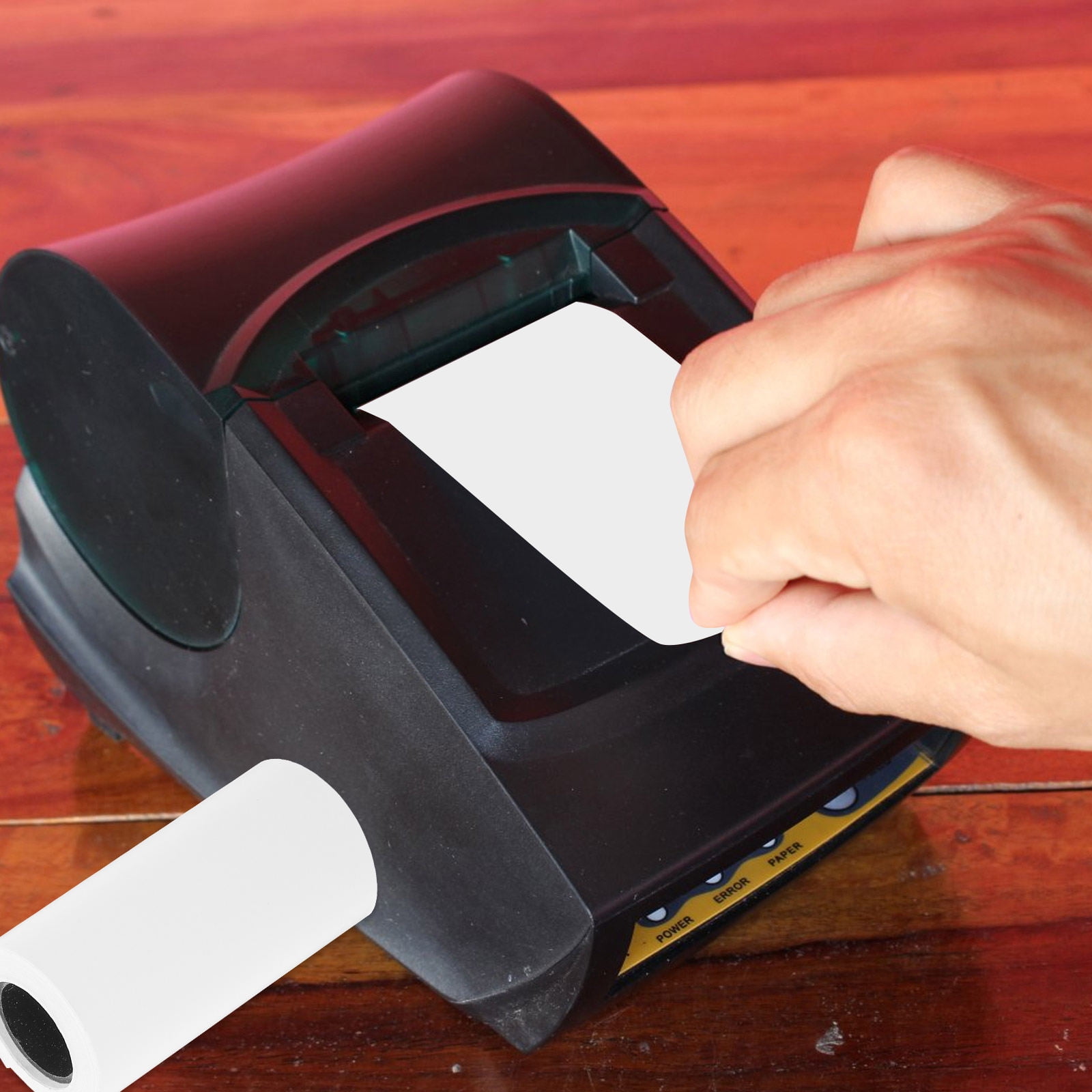 HOMEMAXS 80 Rolls Thermal Cashier Paper Sticker Label Printer Office ...