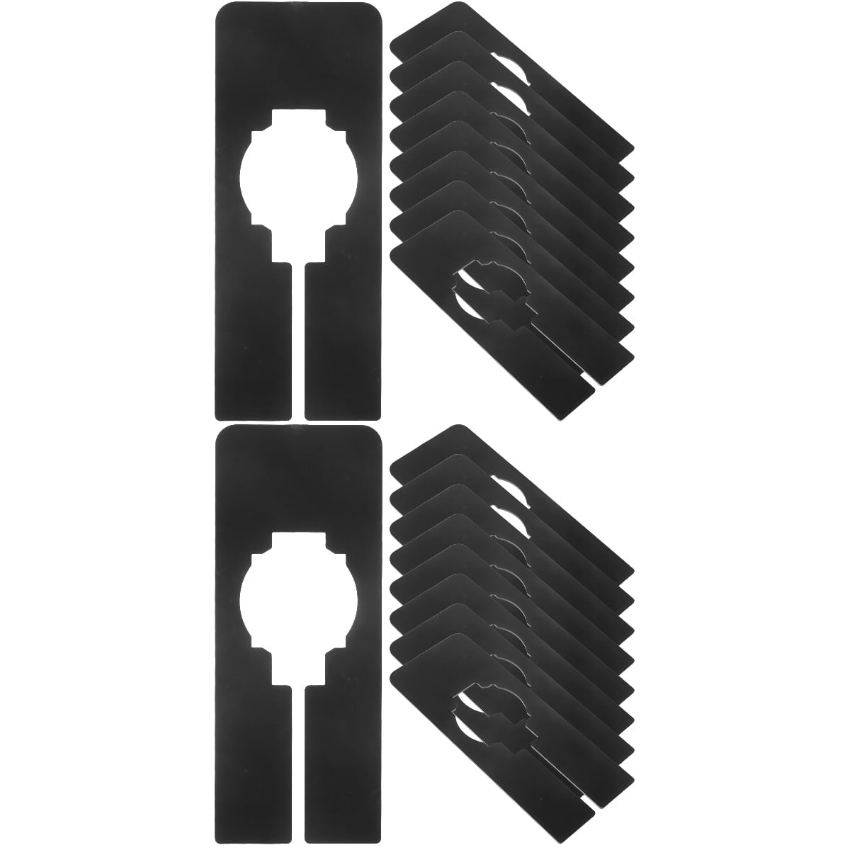 HOMEMAXS 80 pcs Clothing Dividers Rectangular Clothing Rack Size Hanger ...