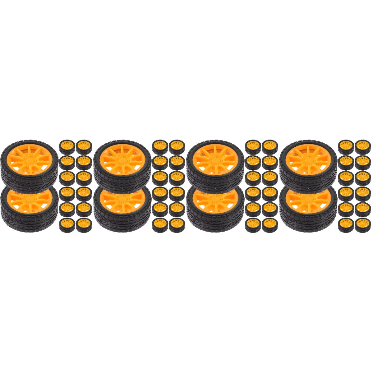 HOMEMAXS 80 pcs Kids Car Wheels DIY Kids Car Assemble Wheels Small Car ...