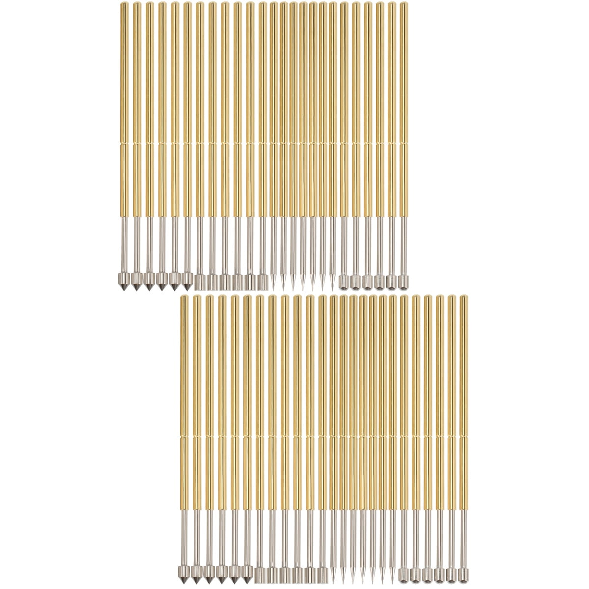 HOMEMAXS 80 pcs Spring Testing Probe Edges Connector Testing Probe Pin ...