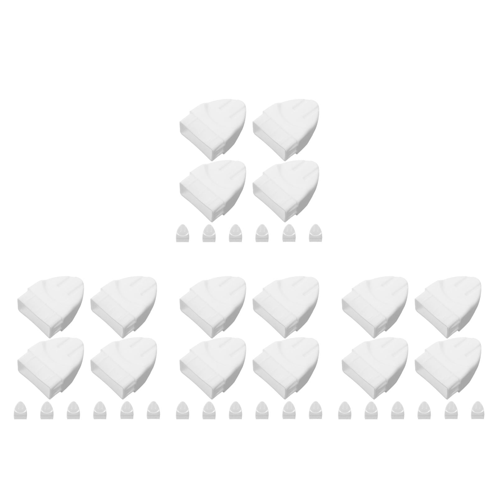 HOMEMAXS 80 pcs Vinyl Fence Post Caps Picket Fence Caps Plastic Vinyl ...