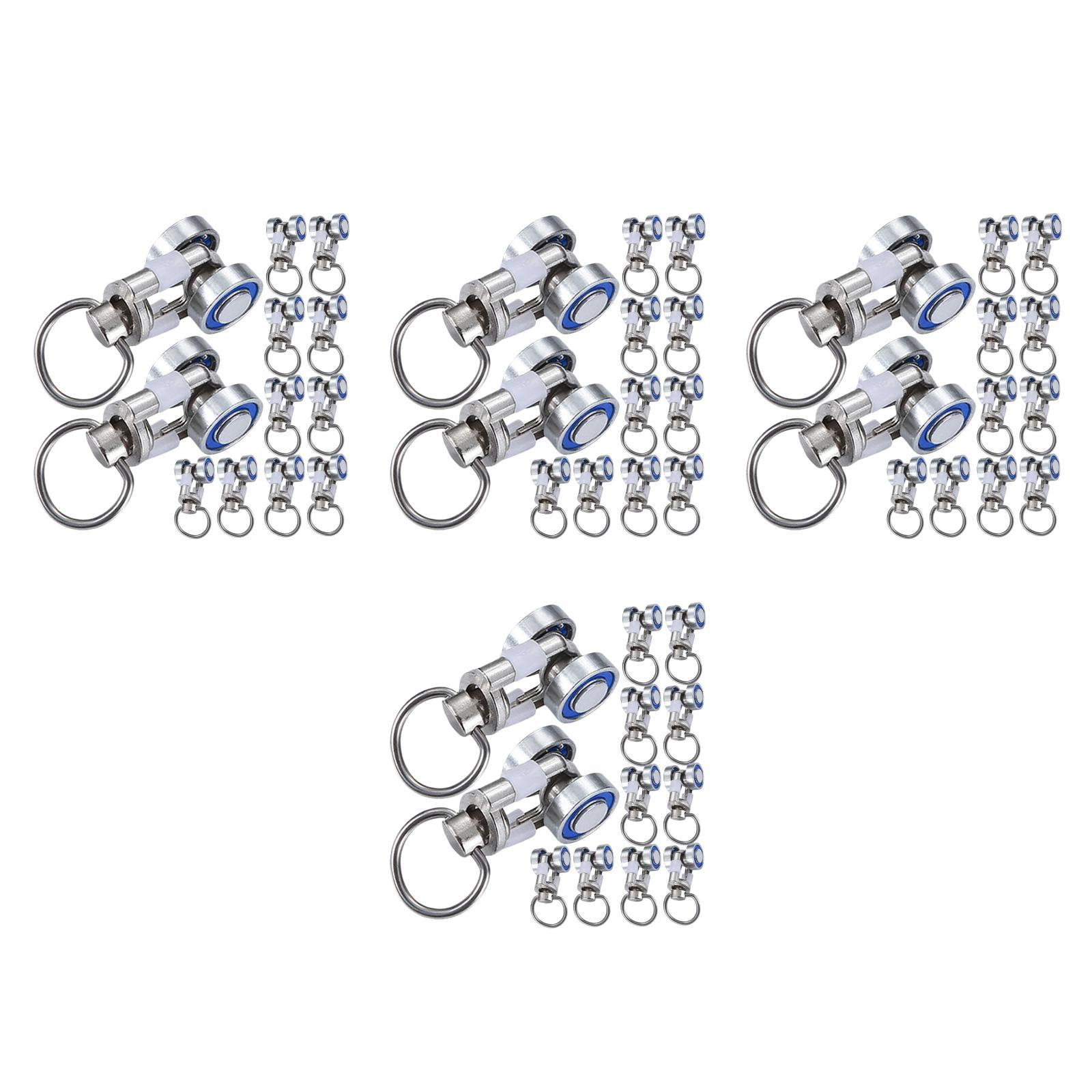 HOMEMAXS 80 pcs Window Curtain Gliders Zinc Alloy Drapery Rollers ...