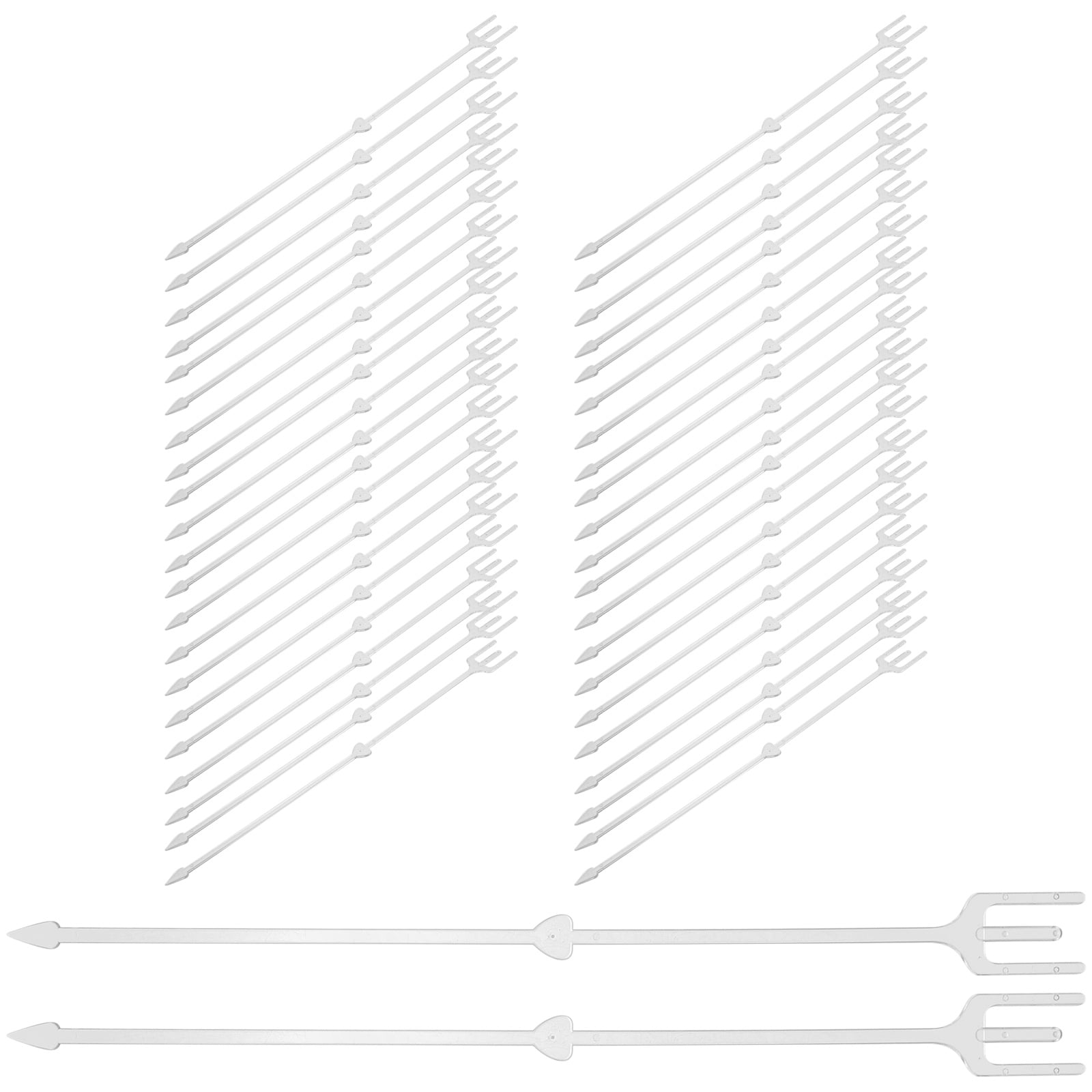 HOMEMAXS 80Pcs Flower Picks for DIY Enthusiasts and Women Transparent ...