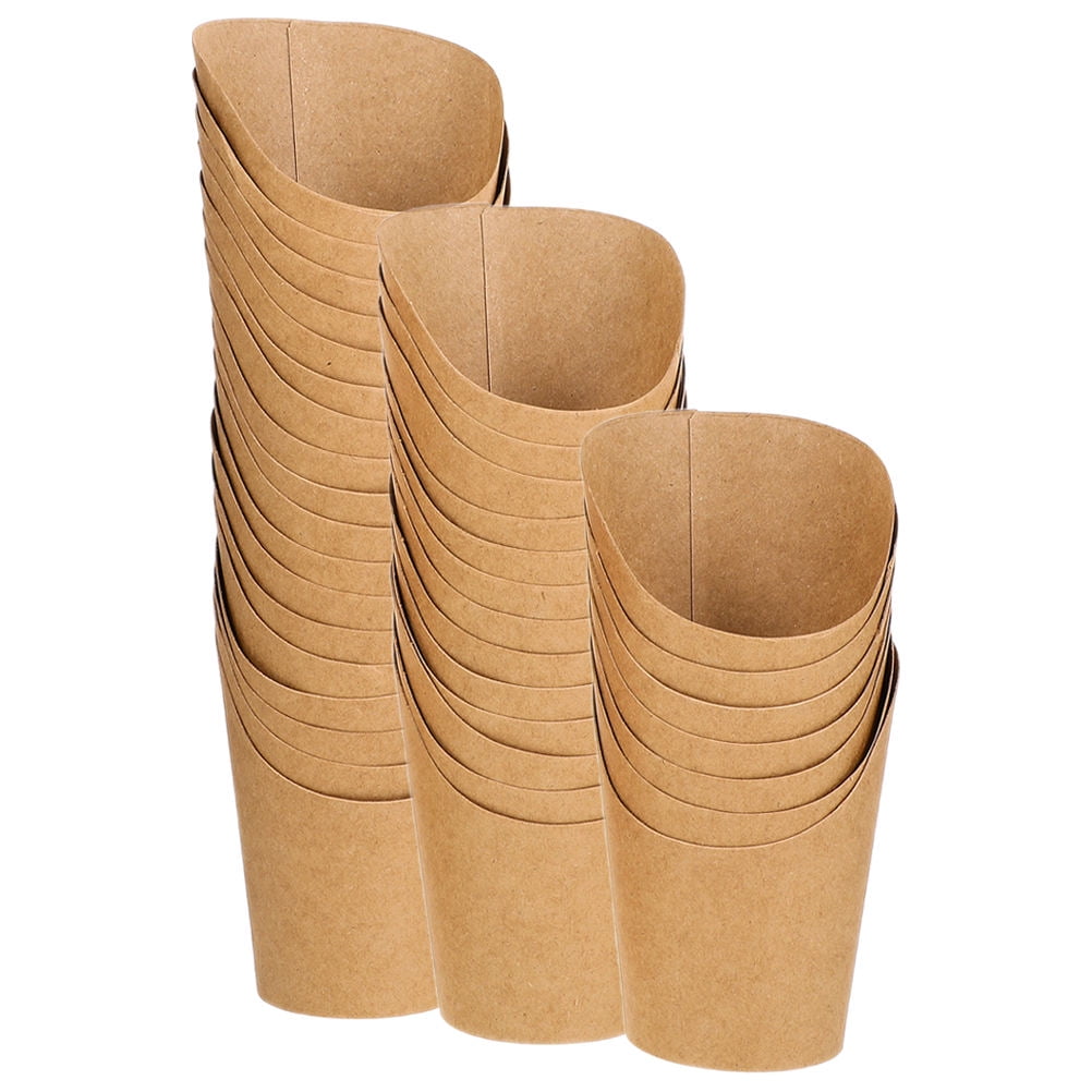 HOMEMAXS 80pcs French Fries Cups Paper Snack Holders Disposable Paper ...