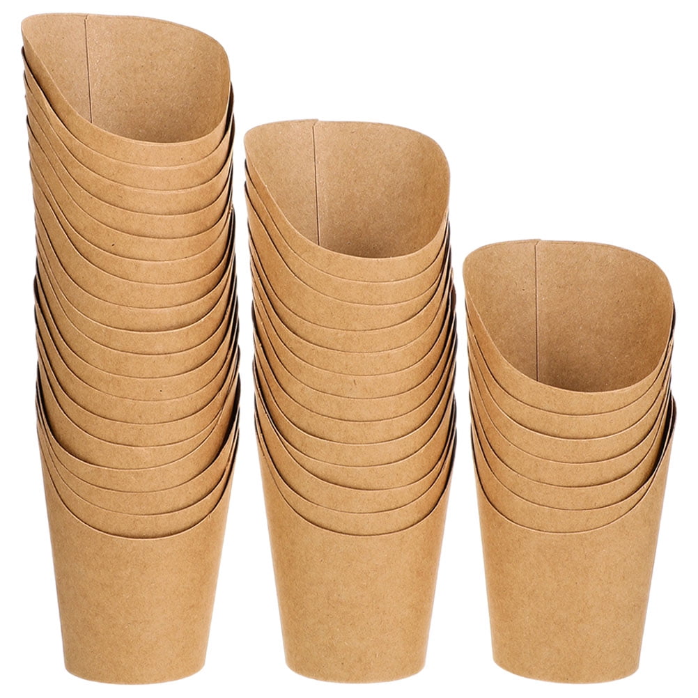 HOMEMAXS 80pcs Khaki Kraft Paper Charcuterie Cups Disposable Snack ...