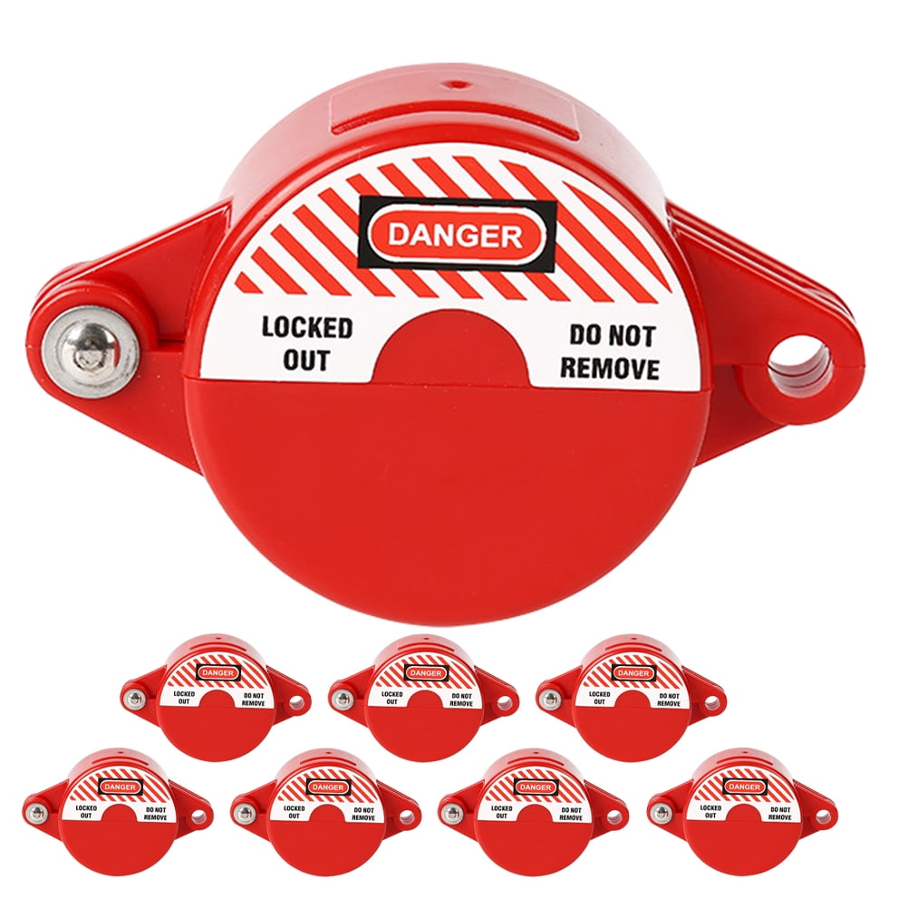 HOMEMAXS 8PCS Industrial Safety Valve Lock Outdoor Faucet Lock Gas Tank ...