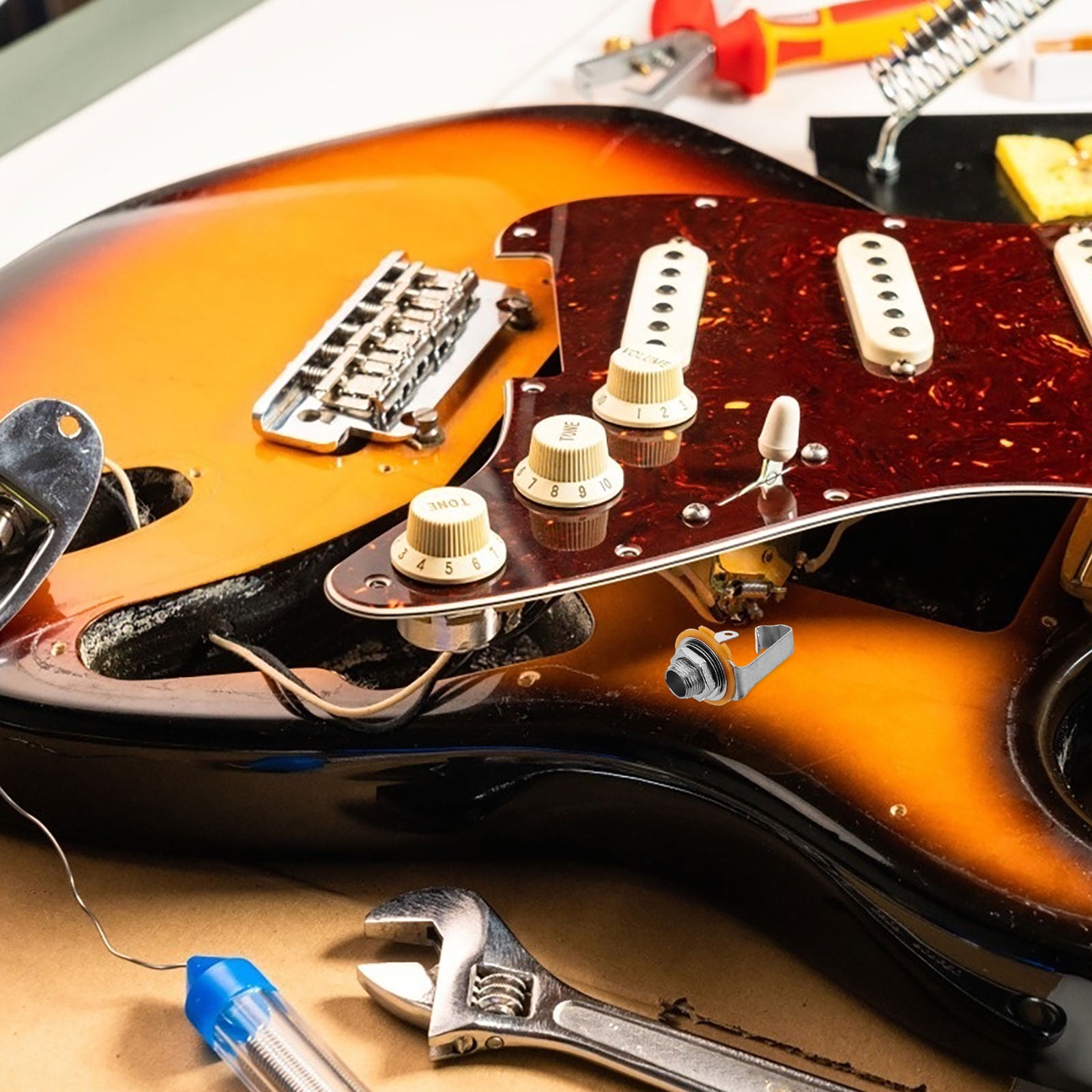 HOMEMAXS 8PCS Input Socket Panel Mount Socket 6.35mm Female Socket ...