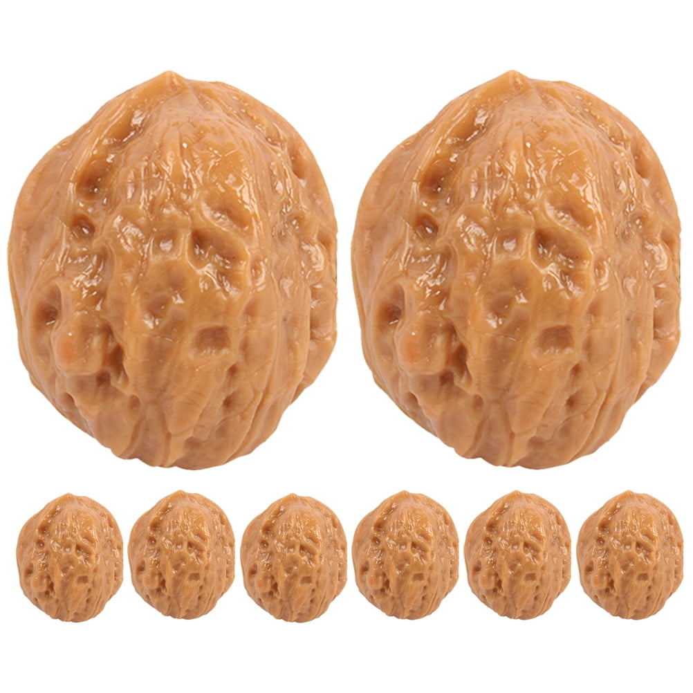 HOMEMAXS 8Pcs Fake Nut Artificial Walnut Simulation Walnut Models Food ...