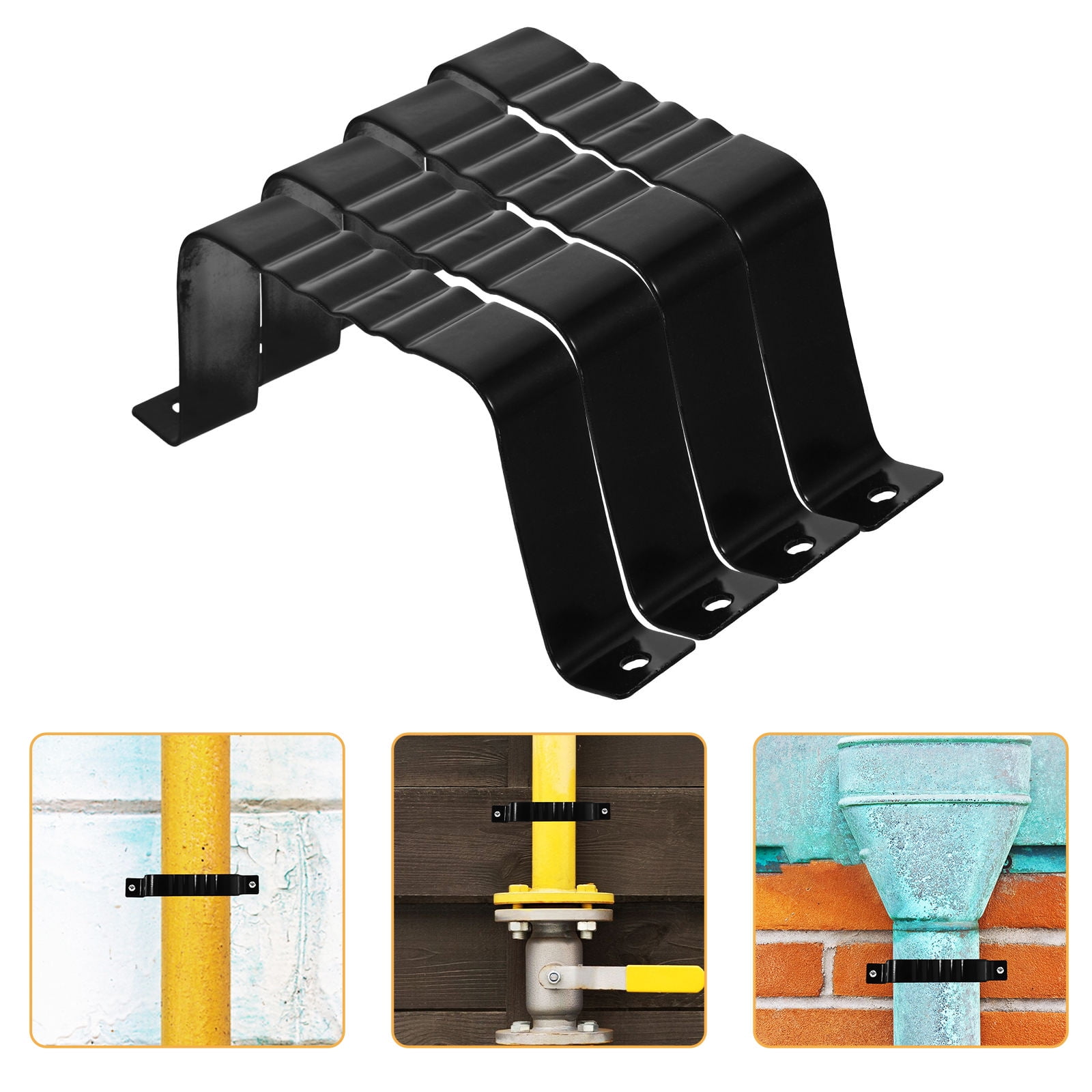 HOMEMAXS 8Pcs Gutter Adapter Strap Aluminum Alloy Downspout Adapter ...