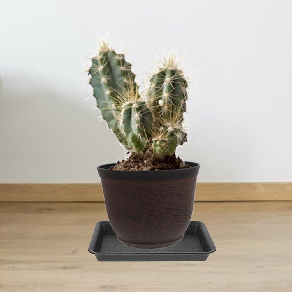 Minkissy Homeowners Planting Saucer Rectangle 8Pcs 10.22X7.23X1.10in ...