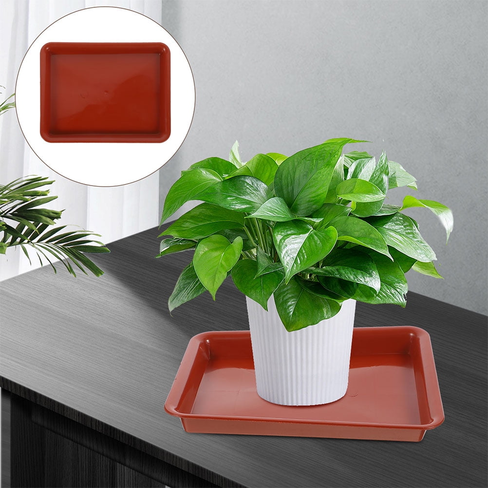 HOMEMAXS 8Pcs Rectangular Planter Tray Large Flower Pot Tray Planter ...