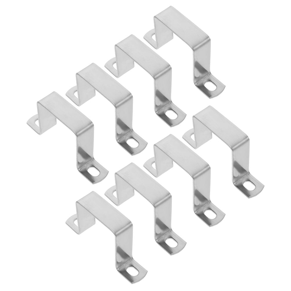 HOMEMAXS 8Pcs Square Tube Clamp Bracket Pipe Clamp Pipe Support Base ...