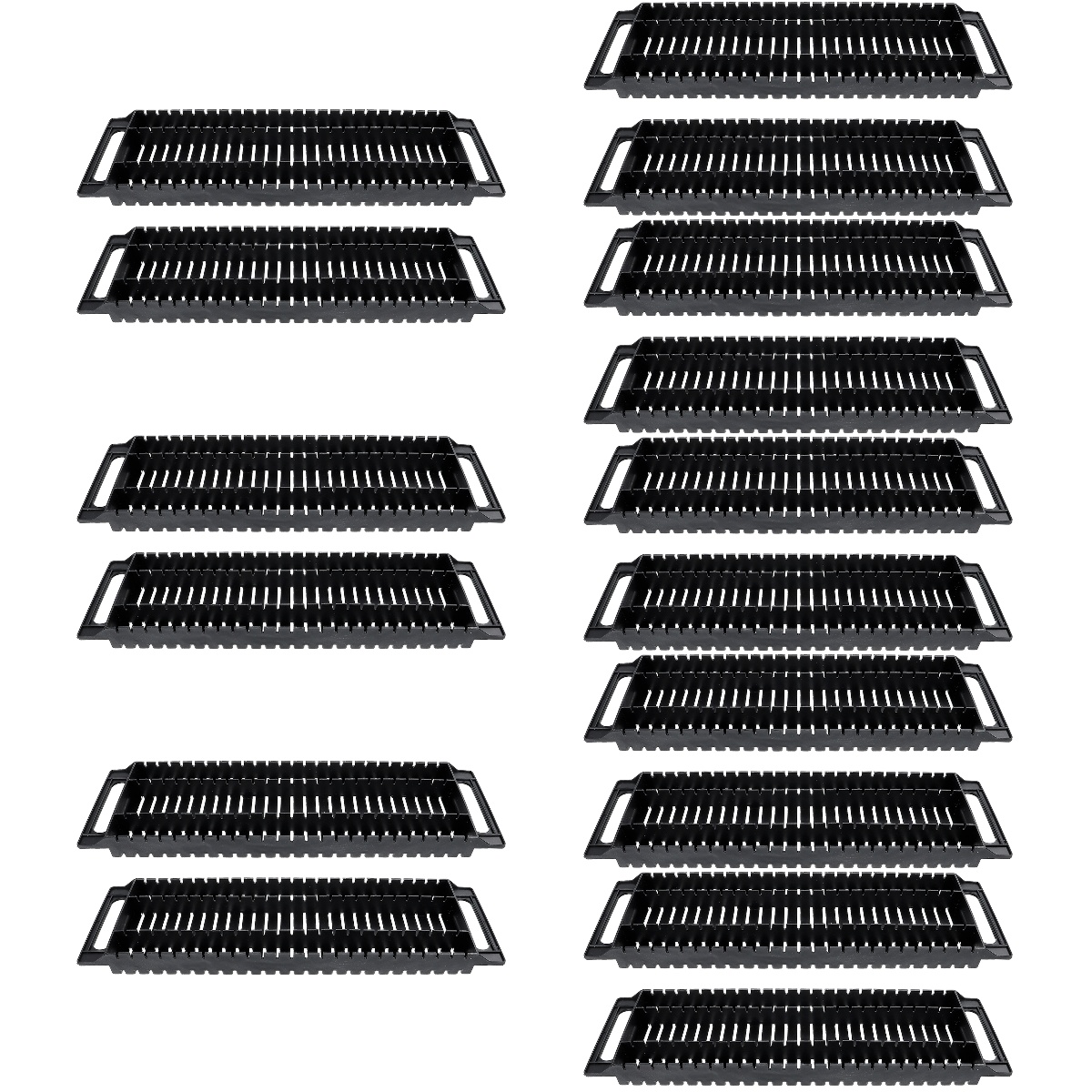 HOMEMAXS 8pcs Anti- Static Bar Rack 2Pcs 25- Slot Circuit Board PCB ...