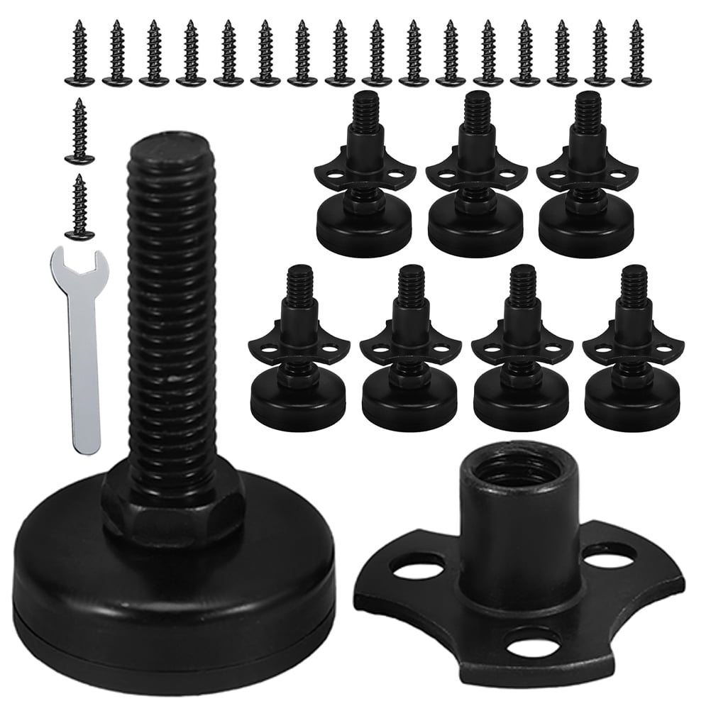HOMEMAXS 8pcs Furniture Leveler Adjustable Leg Screw On Leveler For ...