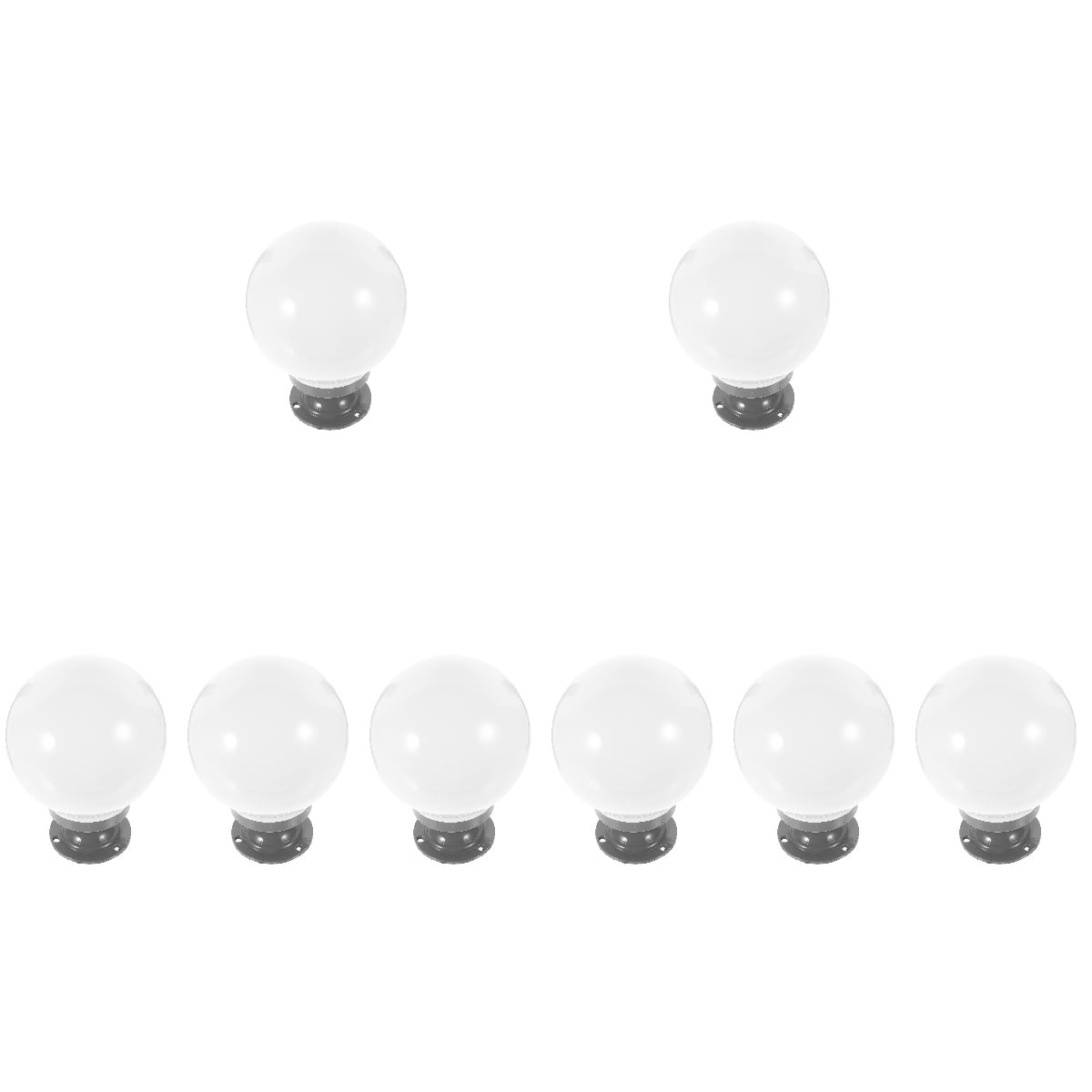 HOMEMAXS 8pcs Globe Lamp Shade Wall Lamp Cover Outdoor Post Light Shade ...