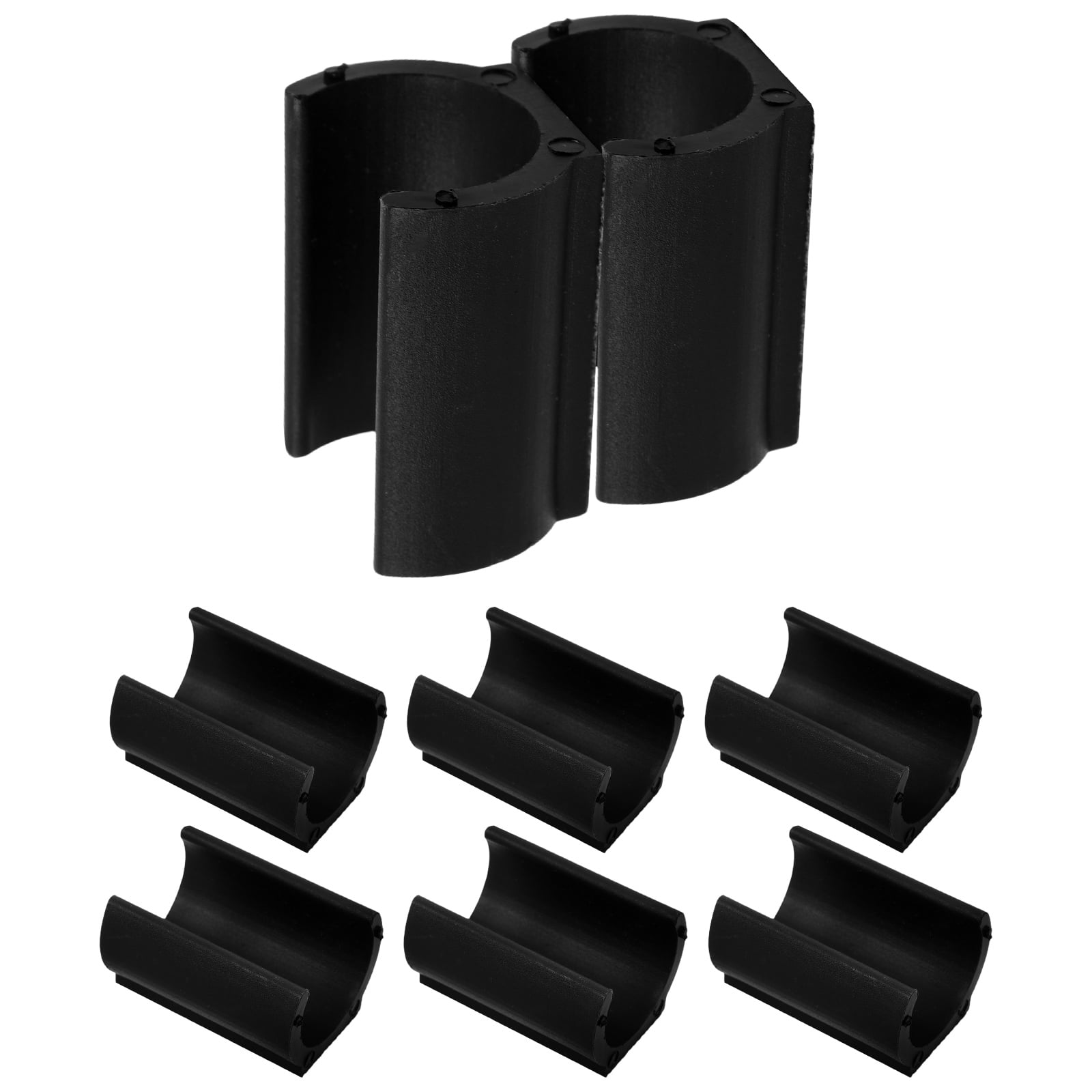 HOMEMAXS 8pcs Rectangle Plastic Furniture Feet U Shaped Chair Legs Tips ...