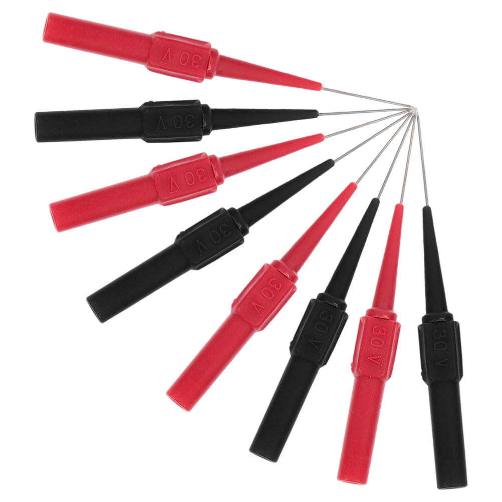 HOMEMAXS 8pcs Test Probe Pins Insulation Wire Piercing Needle Stainless ...