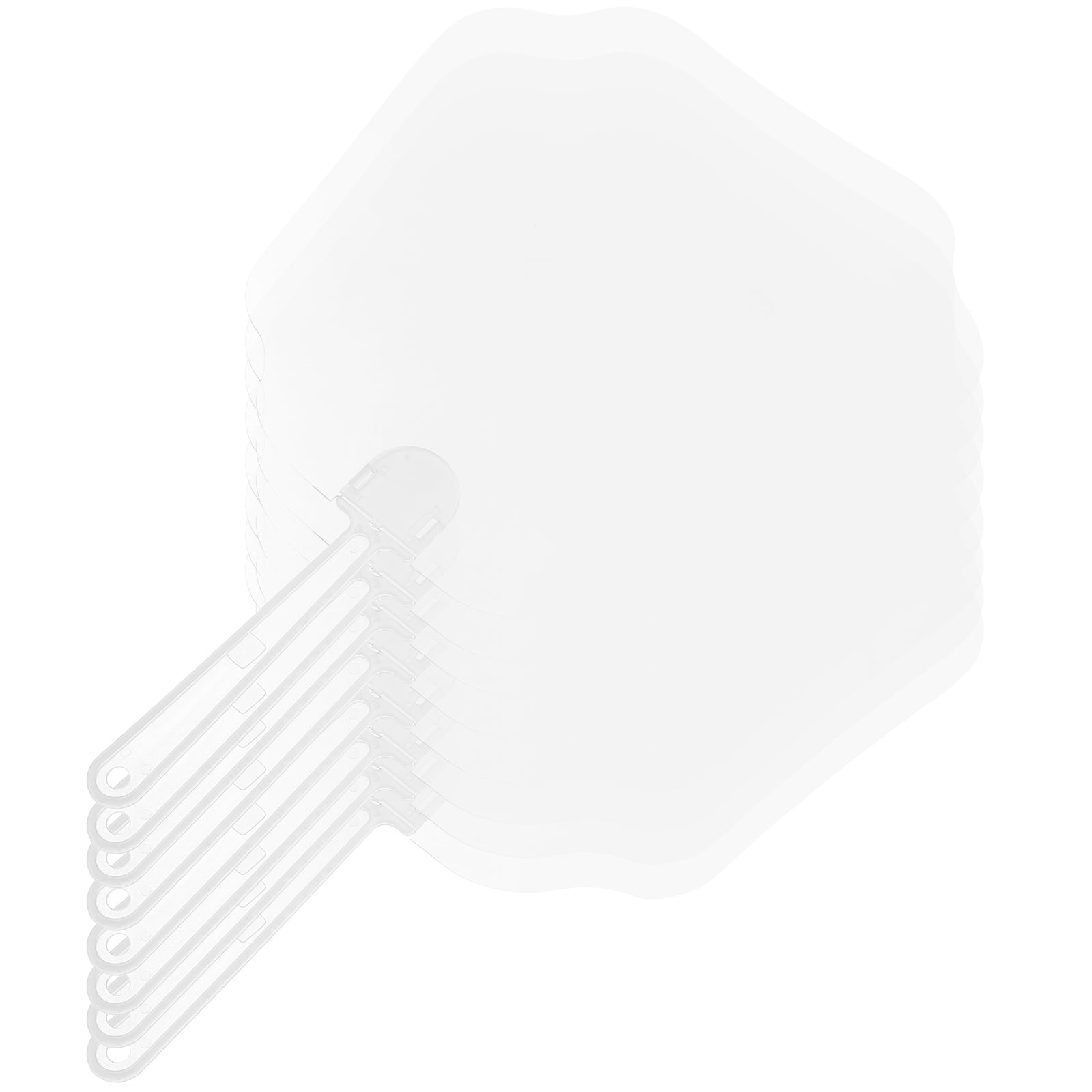 HOMEMAXS 8pcs Transparent Blank Painting Fans DIY Drawing Fans Clear ...