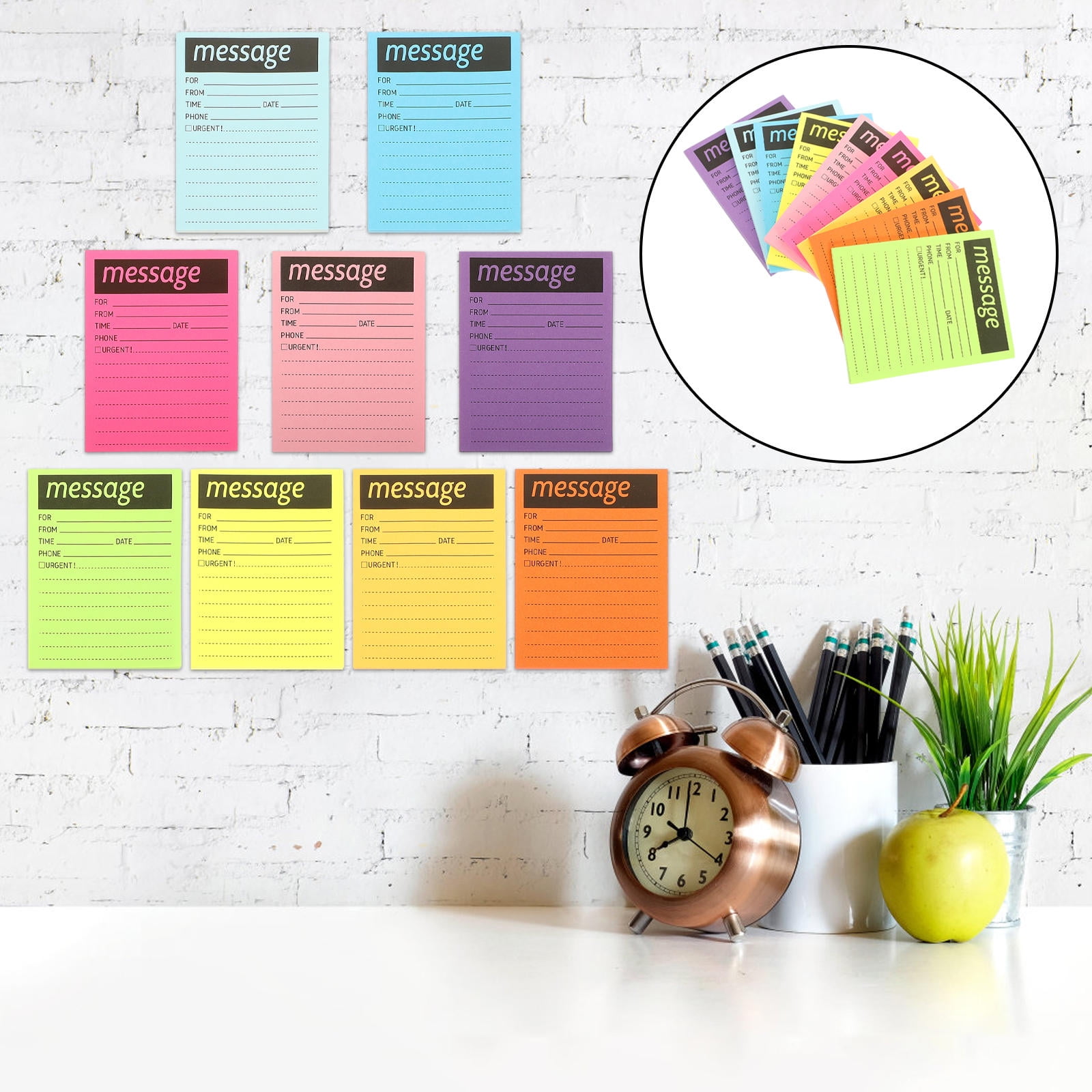 HOMEMAXS 9 Books of Multi-function Message Pads Daily Use Memo Pads ...