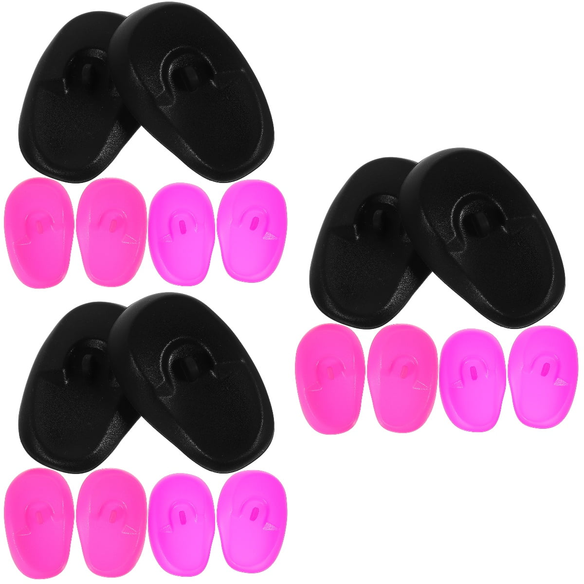 HOMEMAXS 9 Pairs Silicone Ear Covers Ear Protectors Hair Dye Earmuffs ...
