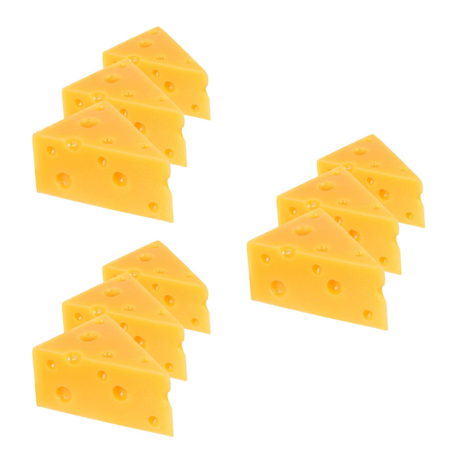 HOMEMAXS 9 Pcs Artificial Cheese Fake Cheese Model Simulation Triangle ...