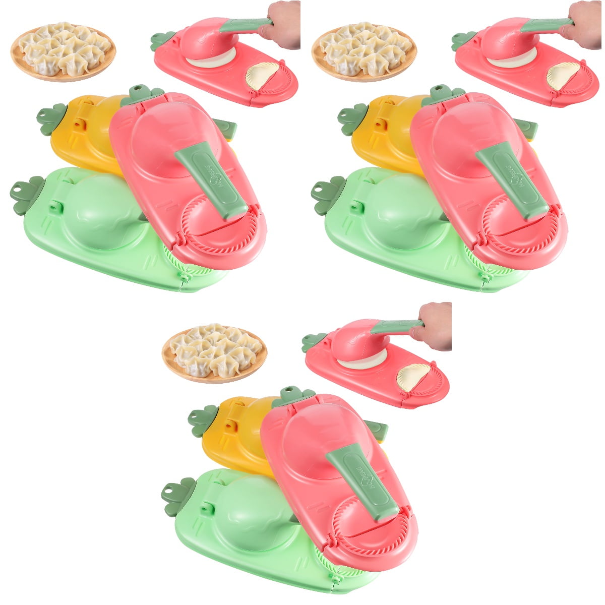 HOMEMAXS 9 Pcs Multifunctional Dumpling Makers 2-in-1 Dough Pressers ...