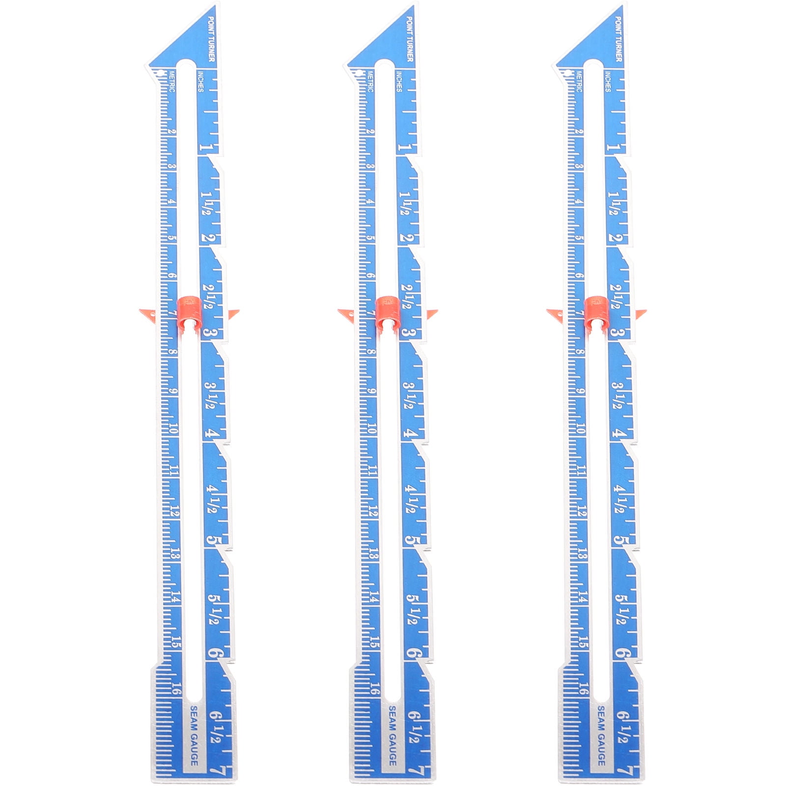 HOMEMAXS 9 Pcs Sewing Gauge Fabric Sliding Gauge Button Sewing Ruler ...