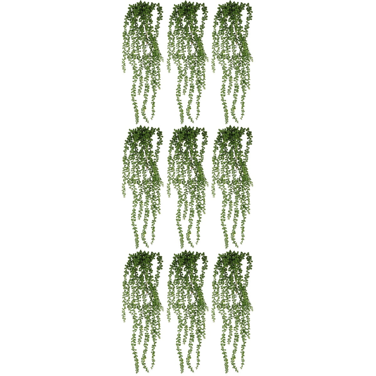 HOMEMAXS 9 pcs Artificial Hanging Plants String of Pearls Fake Strings ...