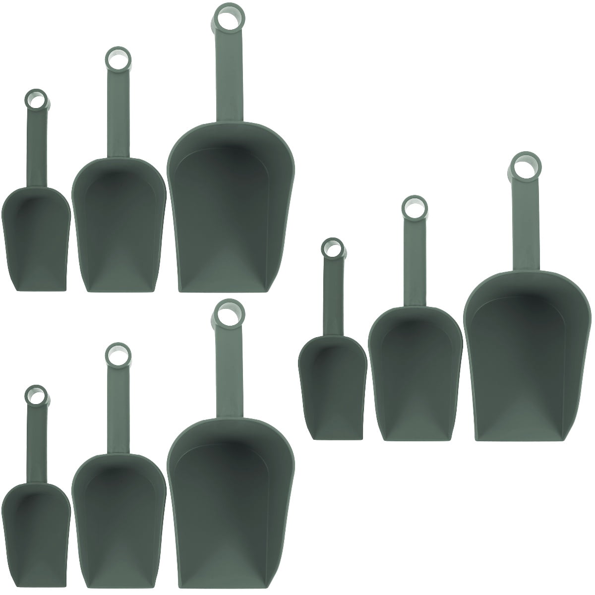 HOMEMAXS 9 pcs Garden Shovel Hand Shovel Plastic Shovel Gardening Hand ...