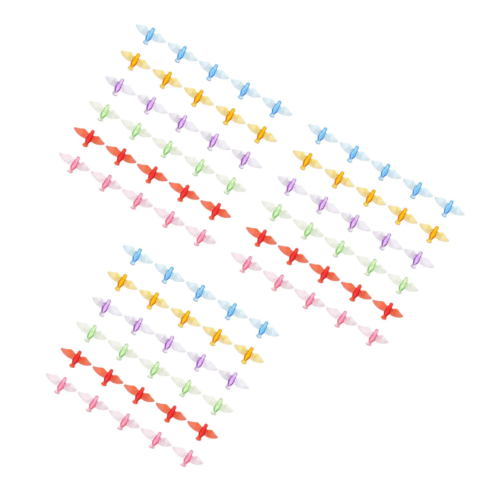 HOMEMAXS 90 pcs Wind Chime Replacement Parts Acrylic Dove Charms For ...