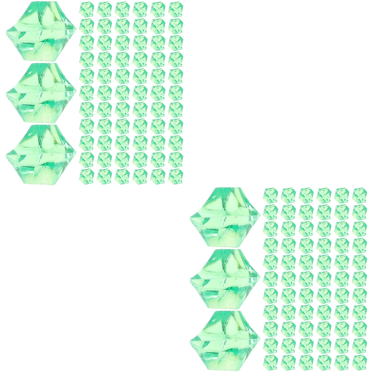 HOMEMAXS 900 pcs Acrylic Fake Ice Cubes Decorative Ice Cubes Artificial ...