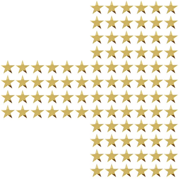 HOMEMAXS 96 pcs Paper Gold Stars Decorative Star Cutouts Gold Stars for ...