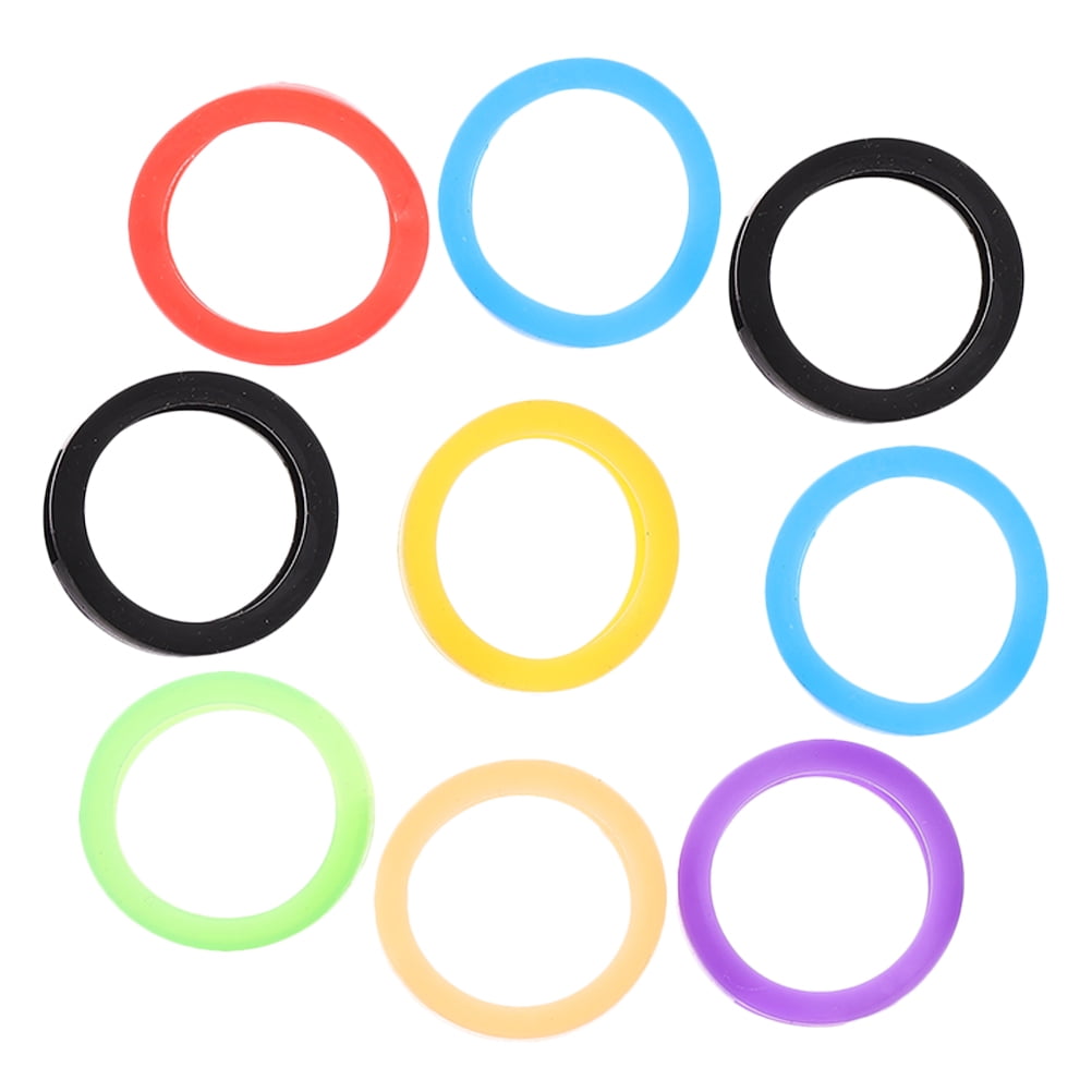 HOMEMAXS 9PCS Silicone Key Covers for House Keys Coding Rings Flexible ...