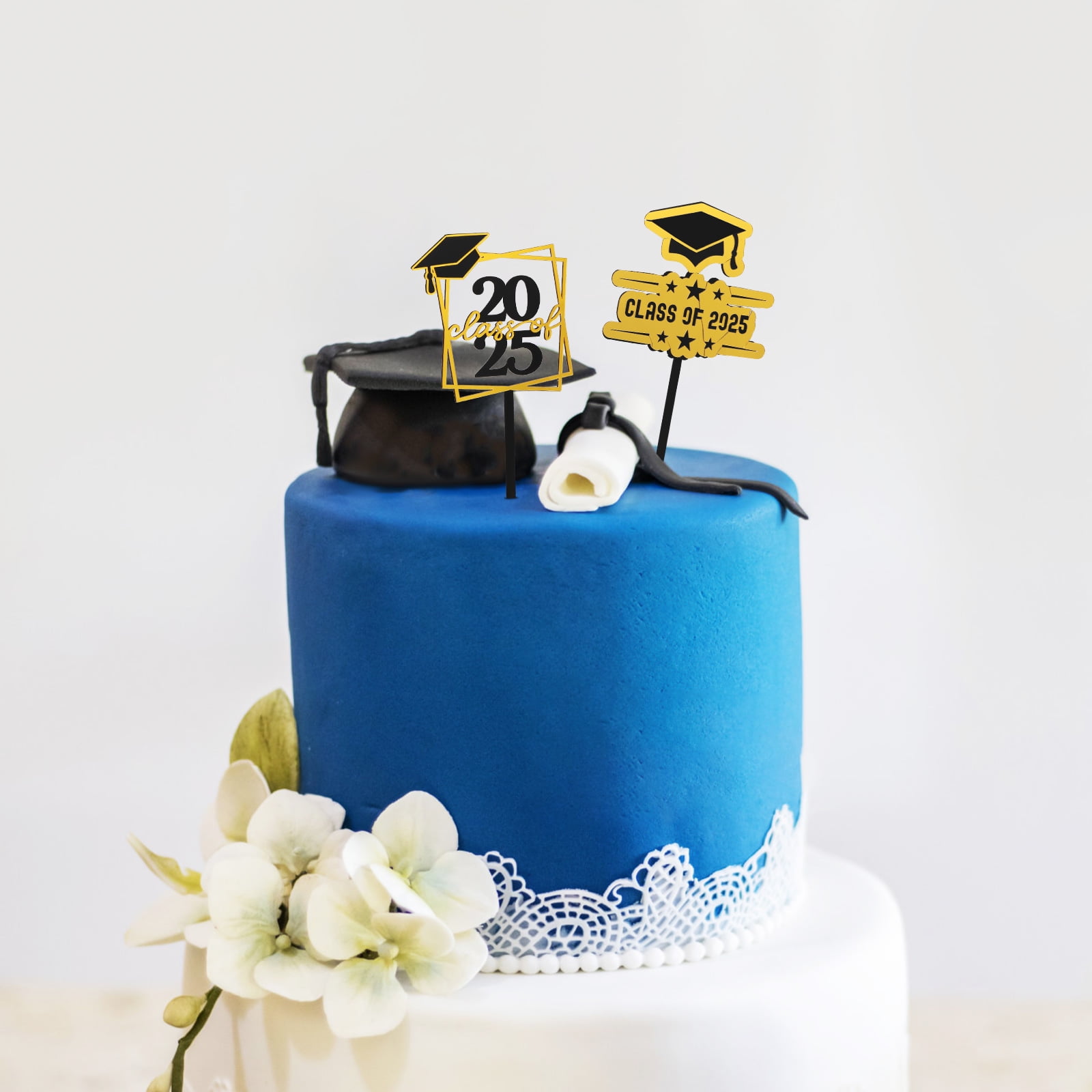 HOMEMAXS 9pcs Graduation Party Cake Topper Decors Party Decorations ...