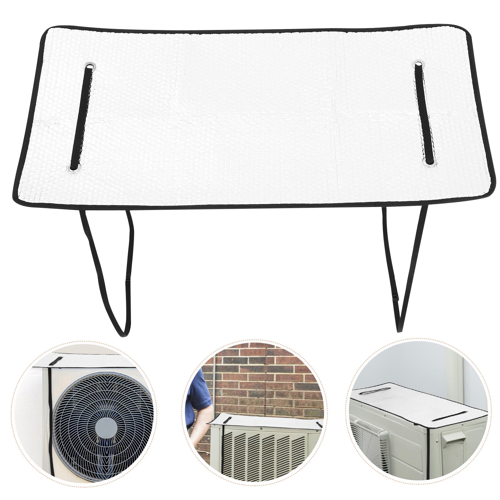 AC Window Unit Protector Silver Aluminum Foil Cover for Air Conditioner ...