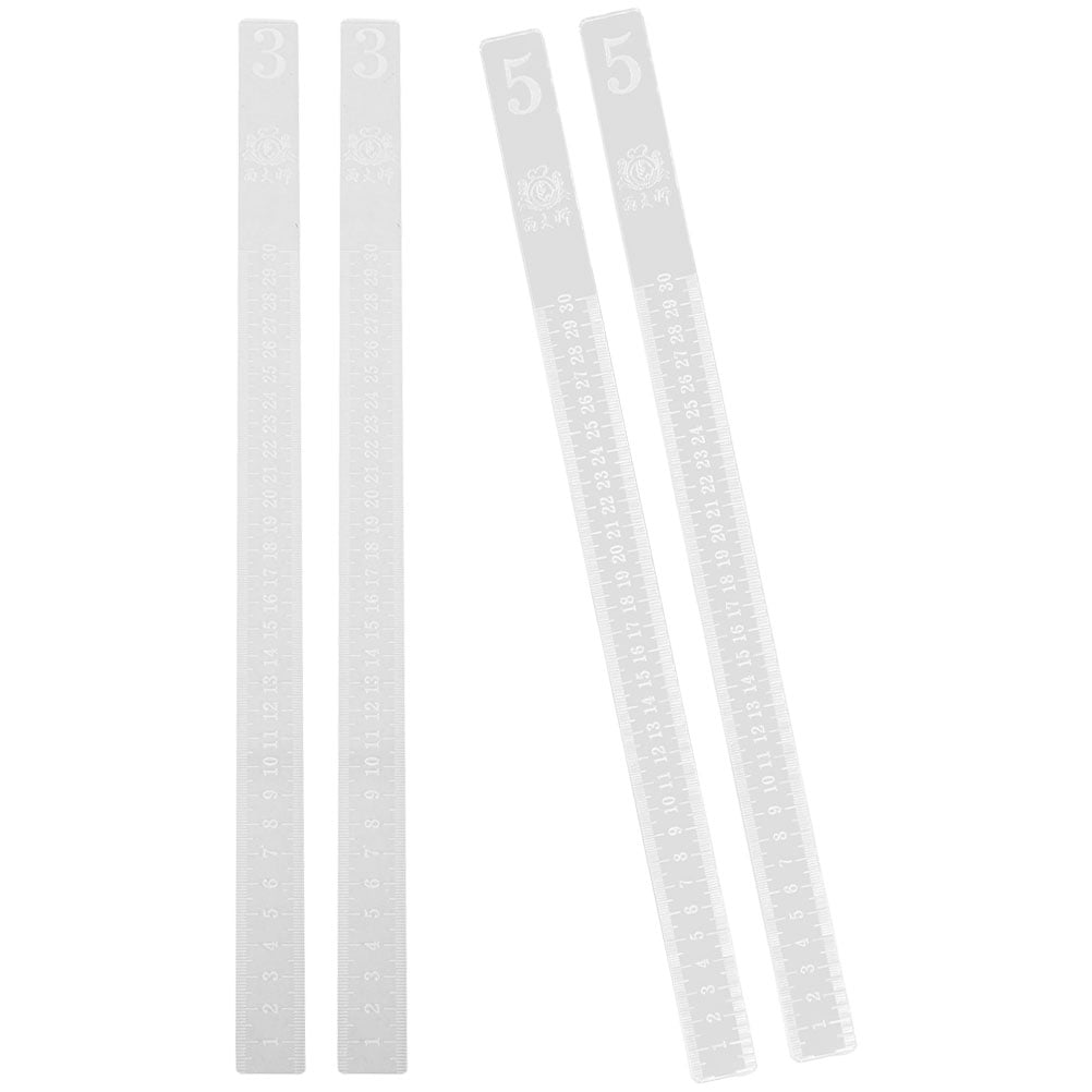HOMEMAXS Acrylic Baking Ruler for Home Use with Uniform Thickness 2 ...